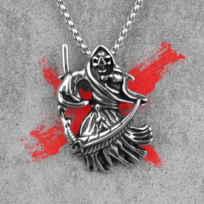 Chain Grim Reaper Death Skull Necklaces Pendants Chain Creativity | Grailed