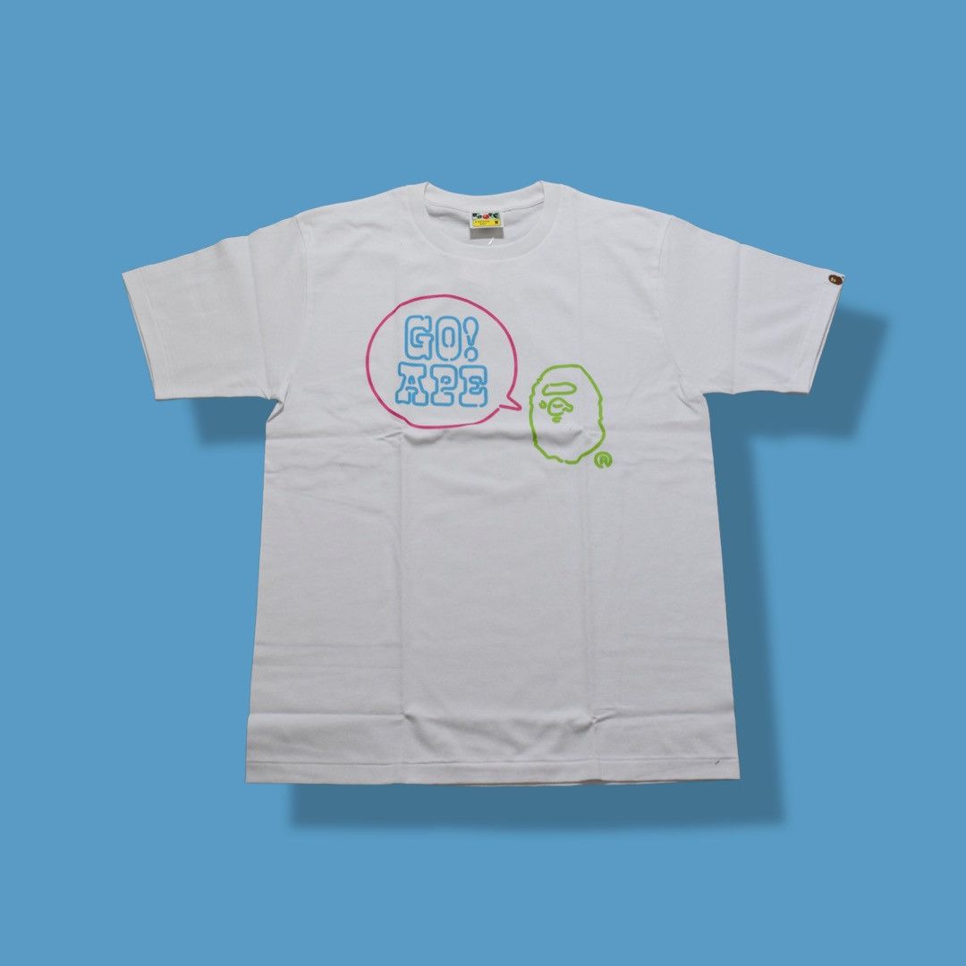 Bape Bape Neon Sign Go Ape Tee | Grailed