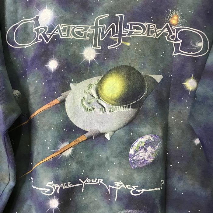Vintage Vintage 90's Grateful Dead Space Your Face Long Sleeve. | Grailed