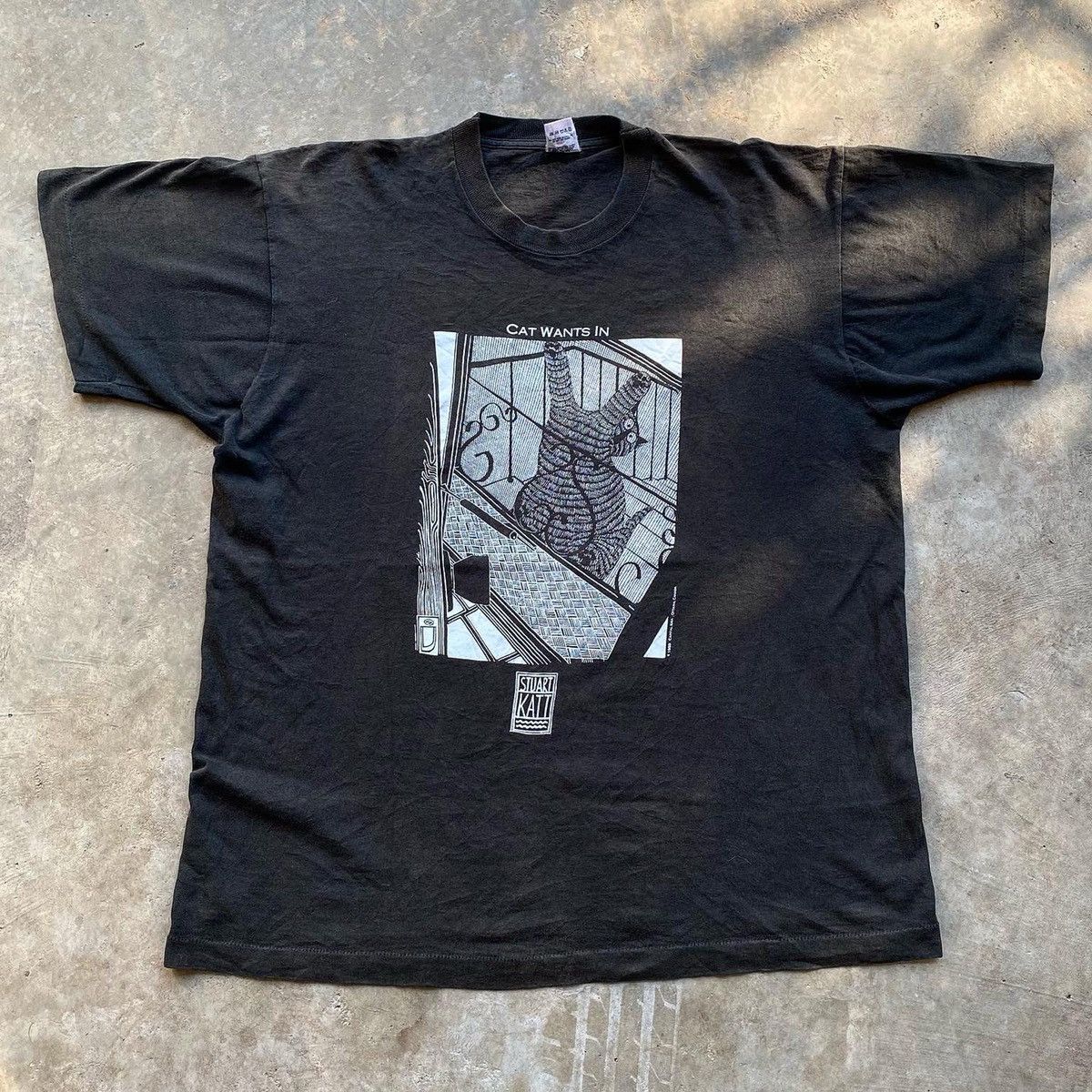 Vintage Vtg.1989s Stuart Katt “ Cat Wants In / Cat Wants Out” | Grailed