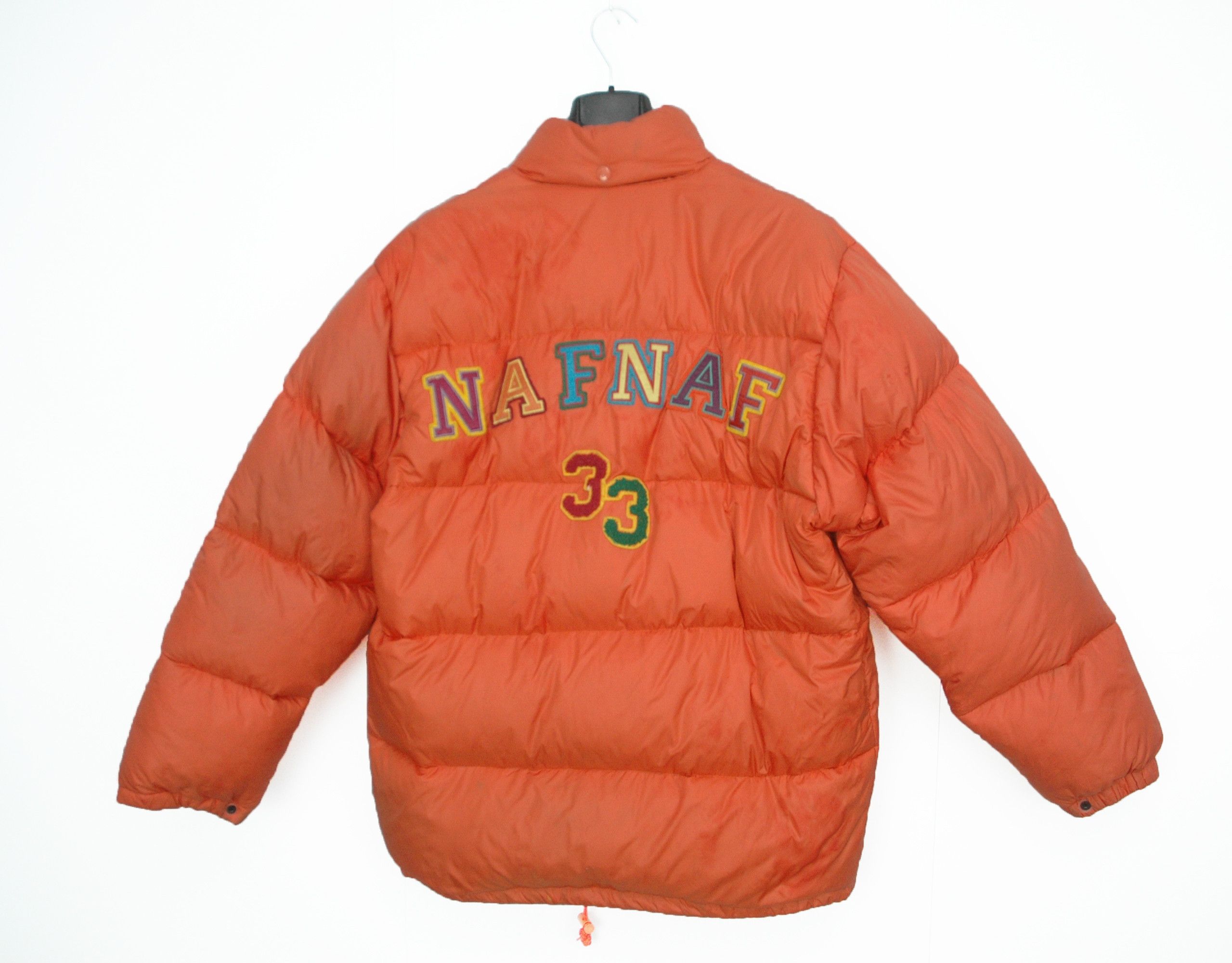 Outdoor Life × Streetwear Vintage NAF-NAF Down Puffer Jacket Big Logo ...