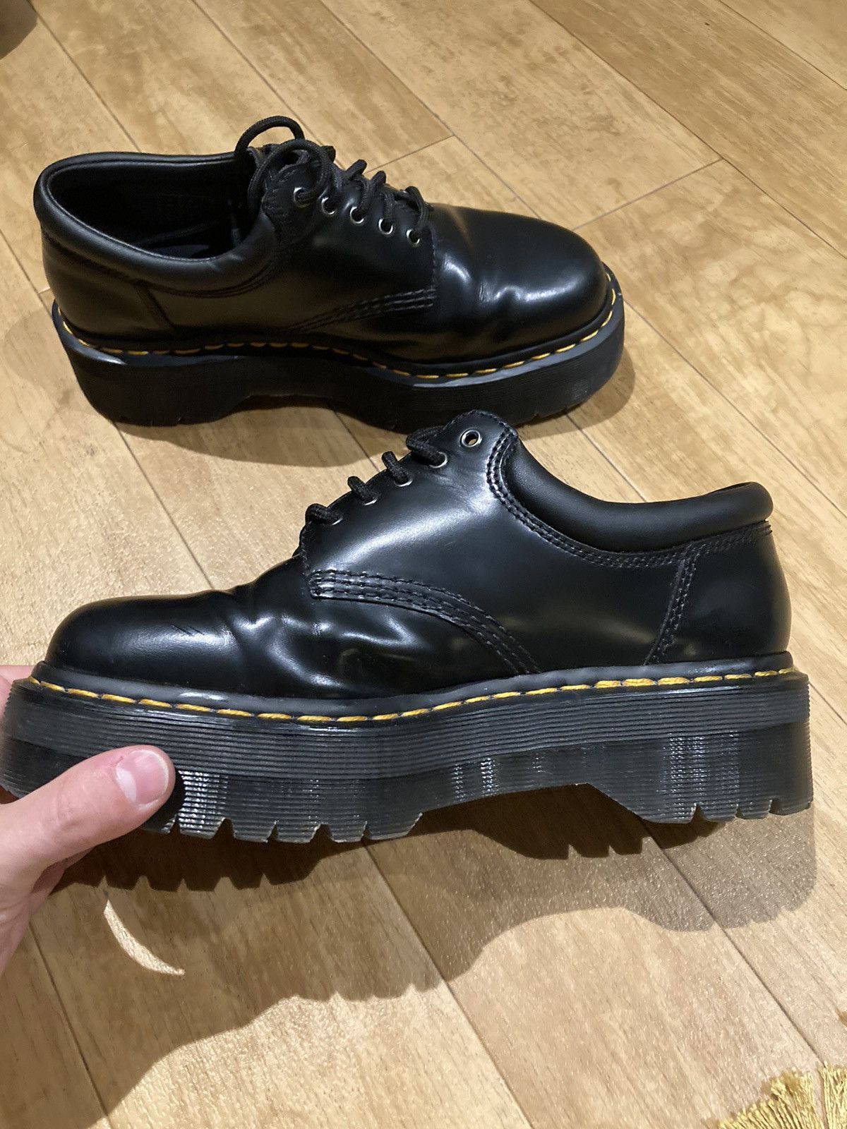 Dr. Martens 8053 Leather Platform Casual Shoes | Grailed