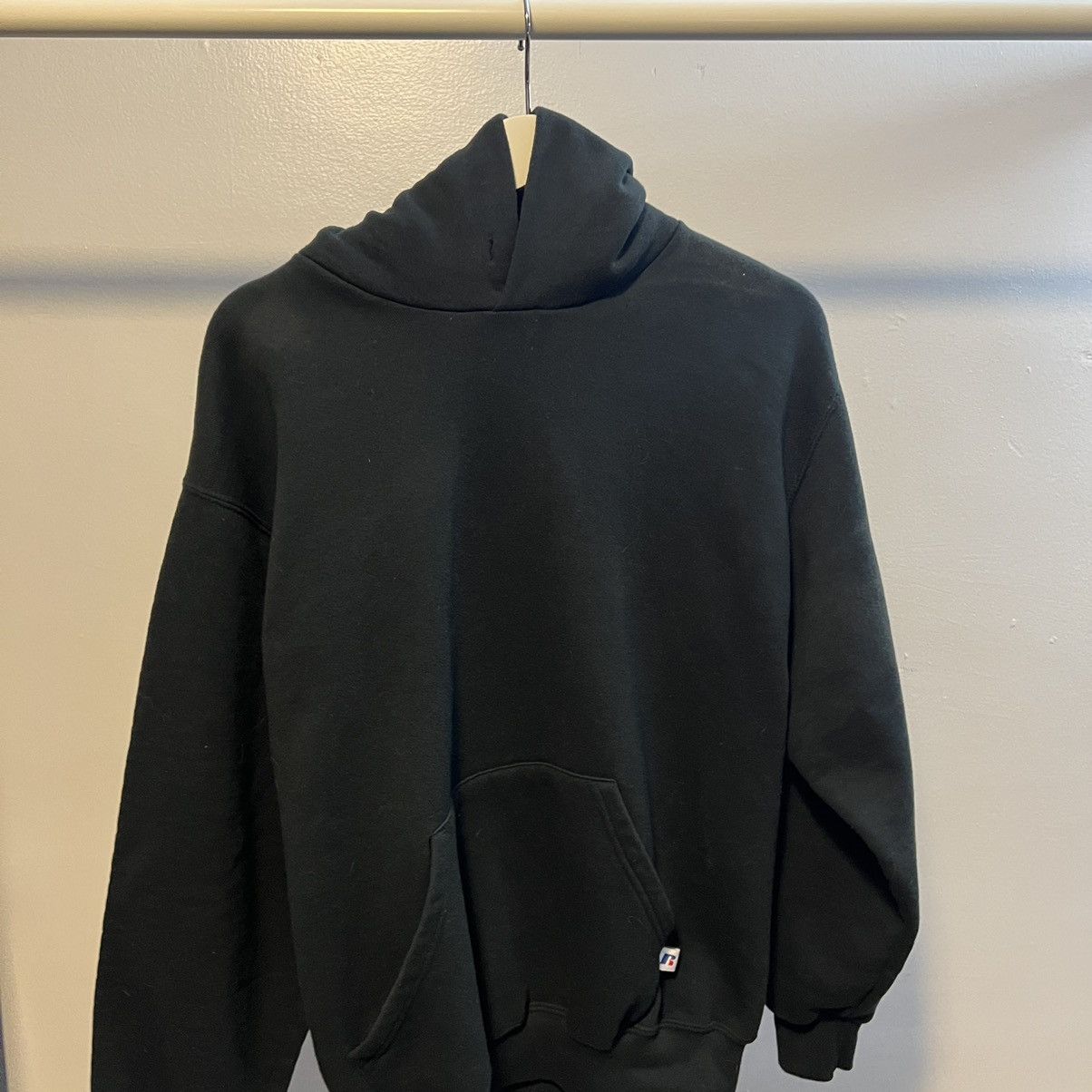 Vintage Vintage 90s Russel Athletic Basic Sunfaded Black Hoodie | Grailed