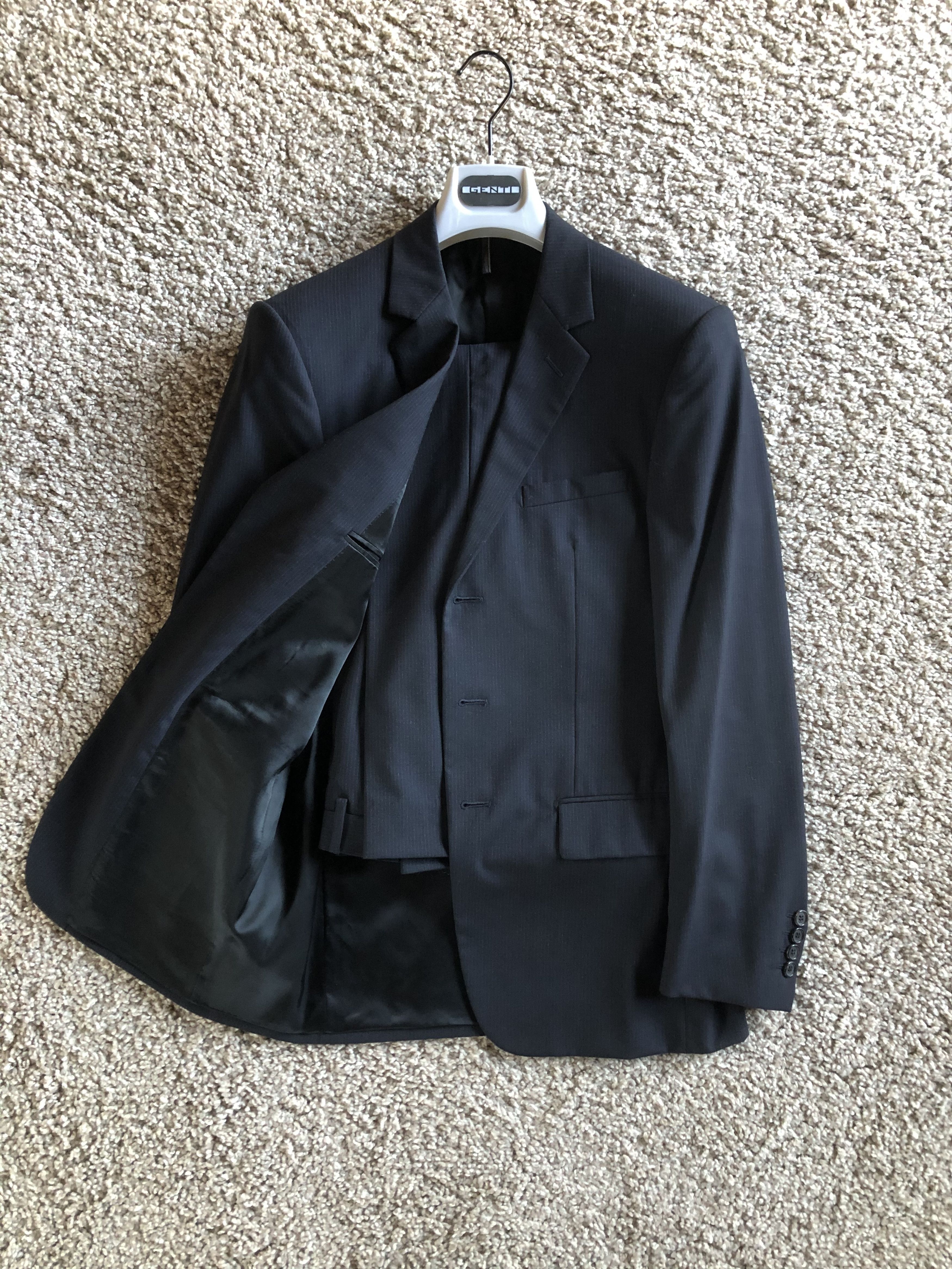 Dior × Hedi Slimane Dior Home SS05 Dark Navy Pinstripe Suit | Grailed