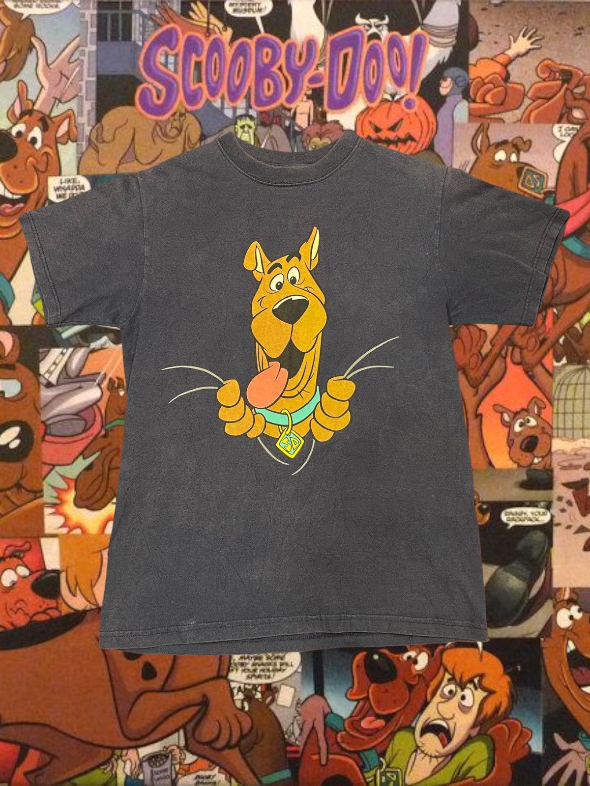 Vintage Navy Blue Scooby-Doo front and back print !🐶 | Grailed