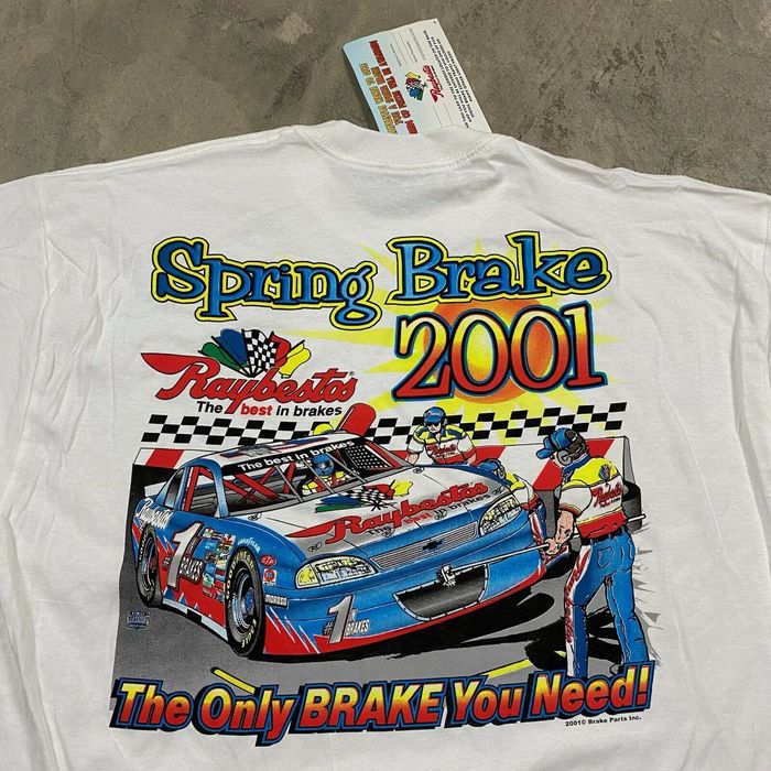 Jerzees Y2K VTG RAYBESTOS Brake Pads Racing T Shirt Spring Break 2000s ...