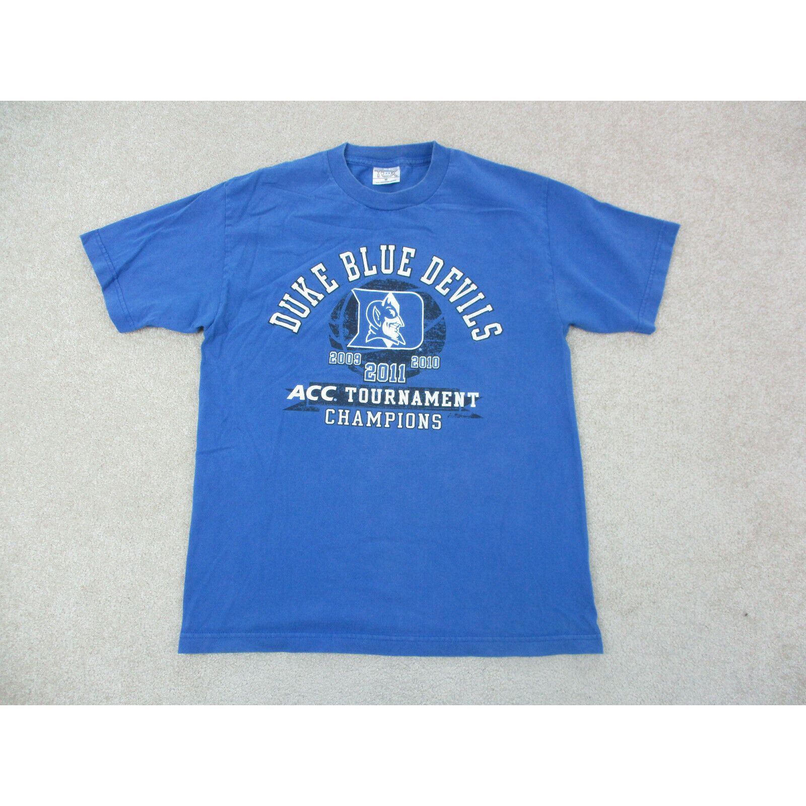 Ncaa Duke Blue Devils Shirt Adult Medium Blue White Basketball Mens B75 ...
