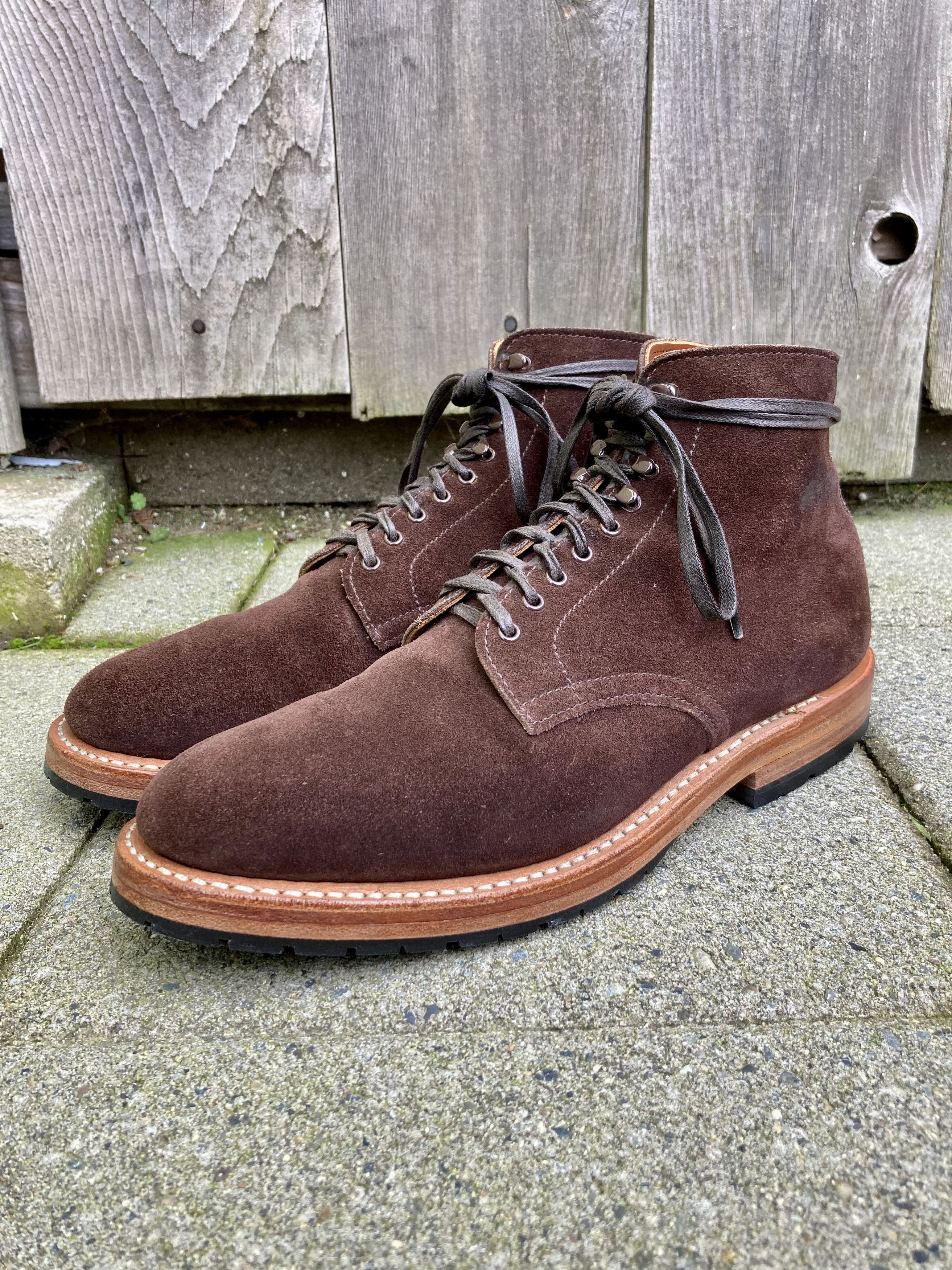Whites Boots White's Boots Main Street Brown Suede Leather Boots 8.5D ...