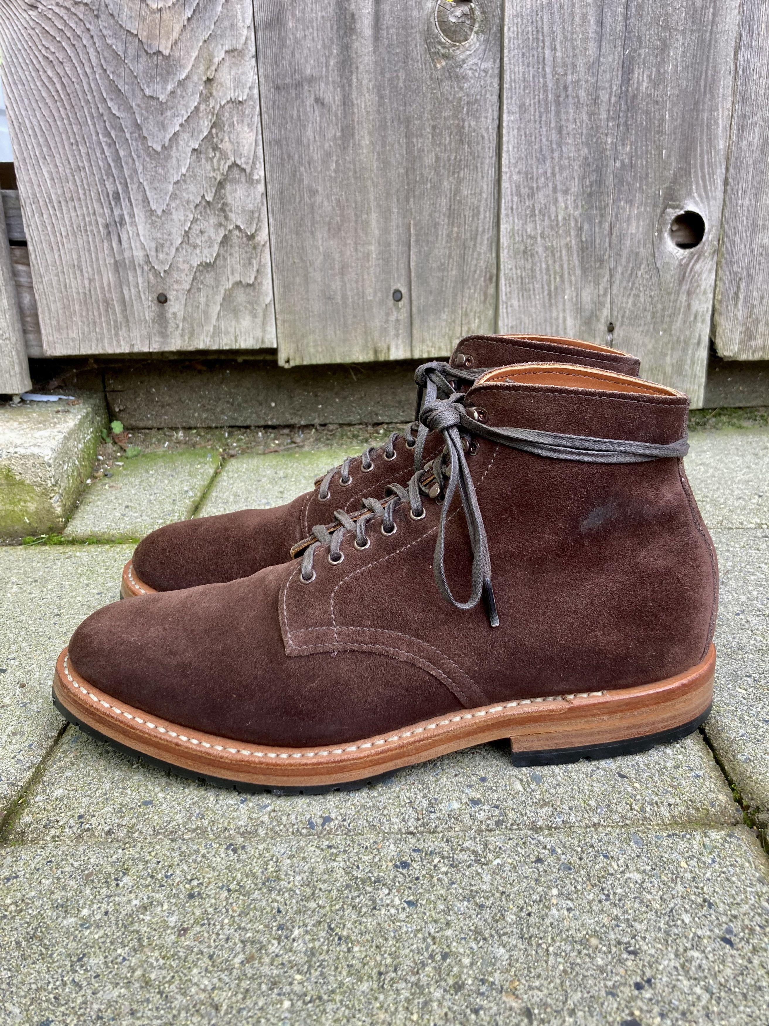 Whites Boots White's Boots Main Street Brown Suede Leather Boots 8.5D ...