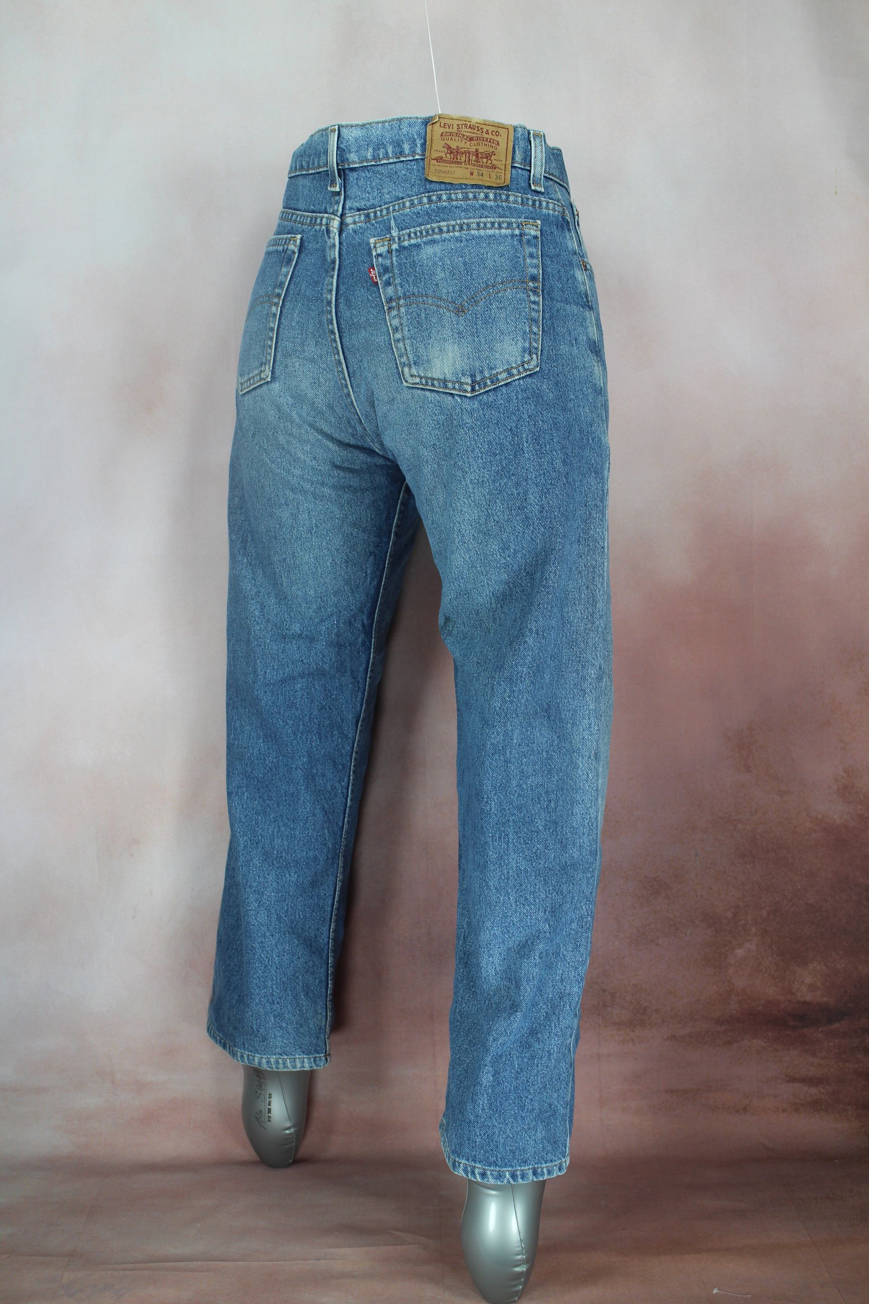 Levi's Waist 32 inch Vintage Levi's 550 Blue Stonewash Jeans | Grailed