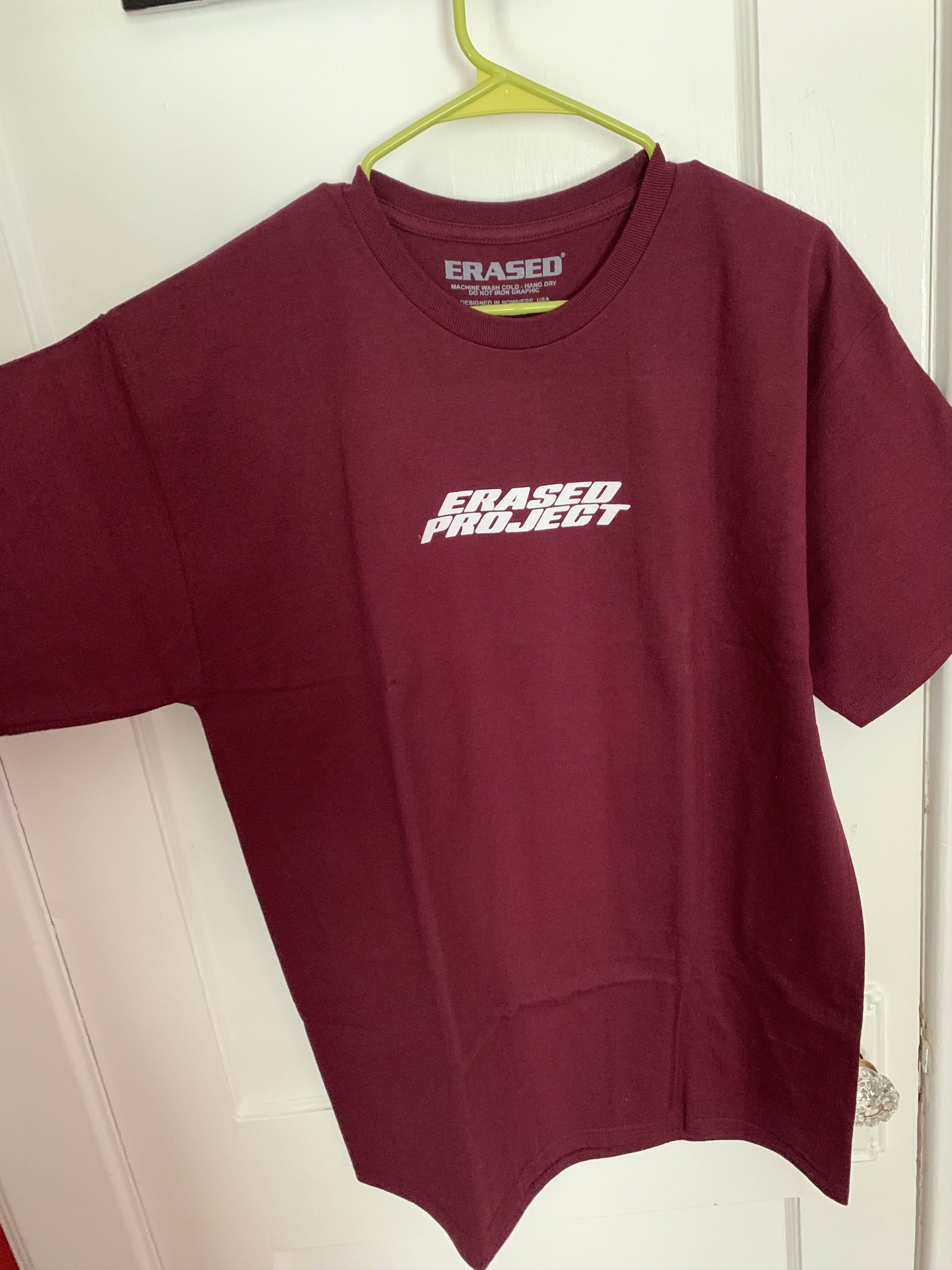 Erased Project Erased Project - Ninja T-shirt - Maroon | Grailed
