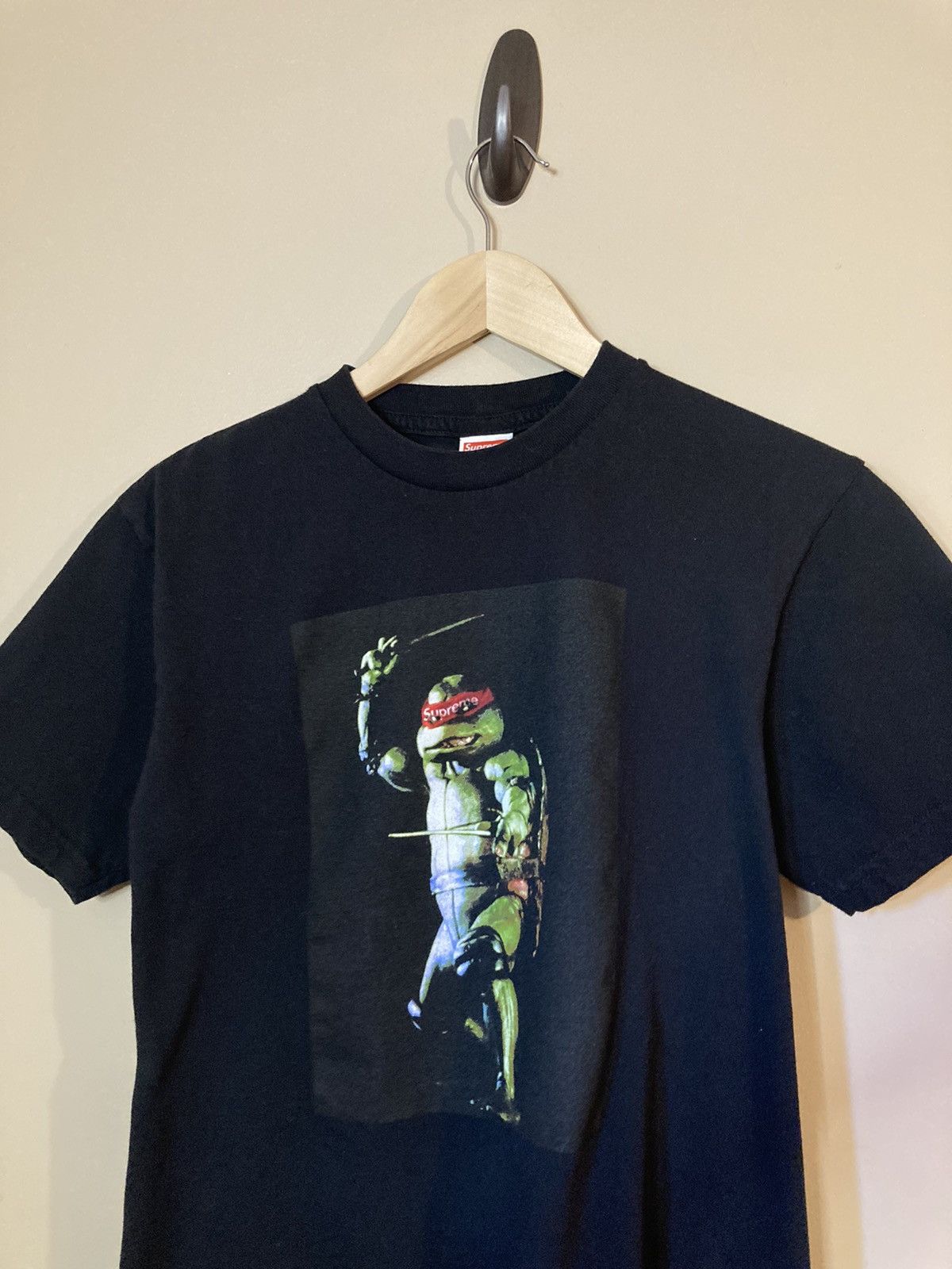 Supreme SS21 Supreme Raphael Ninja Turtle Tee T-Shirt Black Used S ...