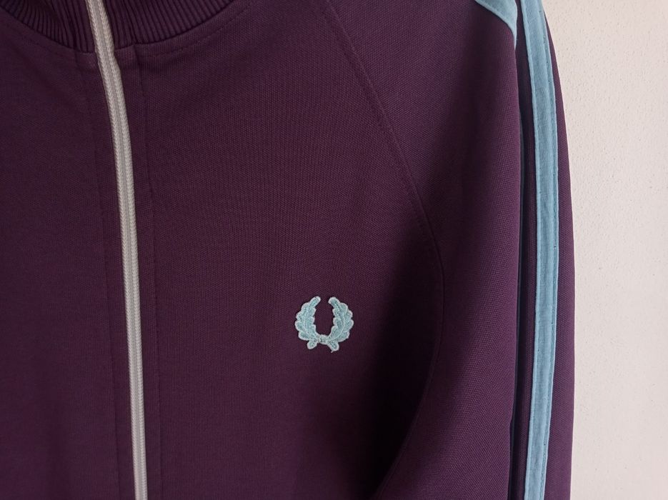 Fred Perry Vintage Fred Perry Track Top Jacket Purple Blue S | Grailed