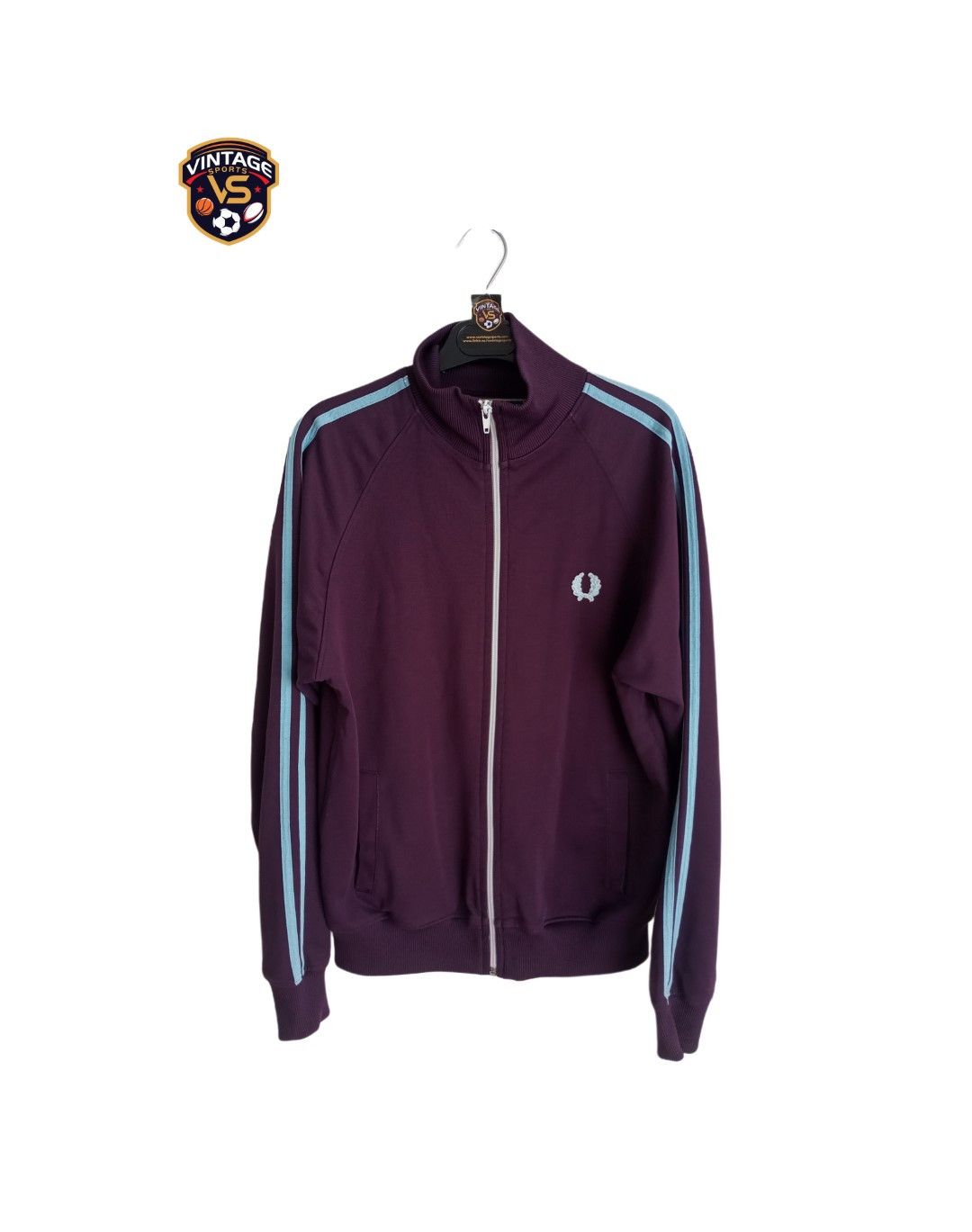 Fred Perry Vintage Fred Perry Track Top Jacket Purple Blue S | Grailed