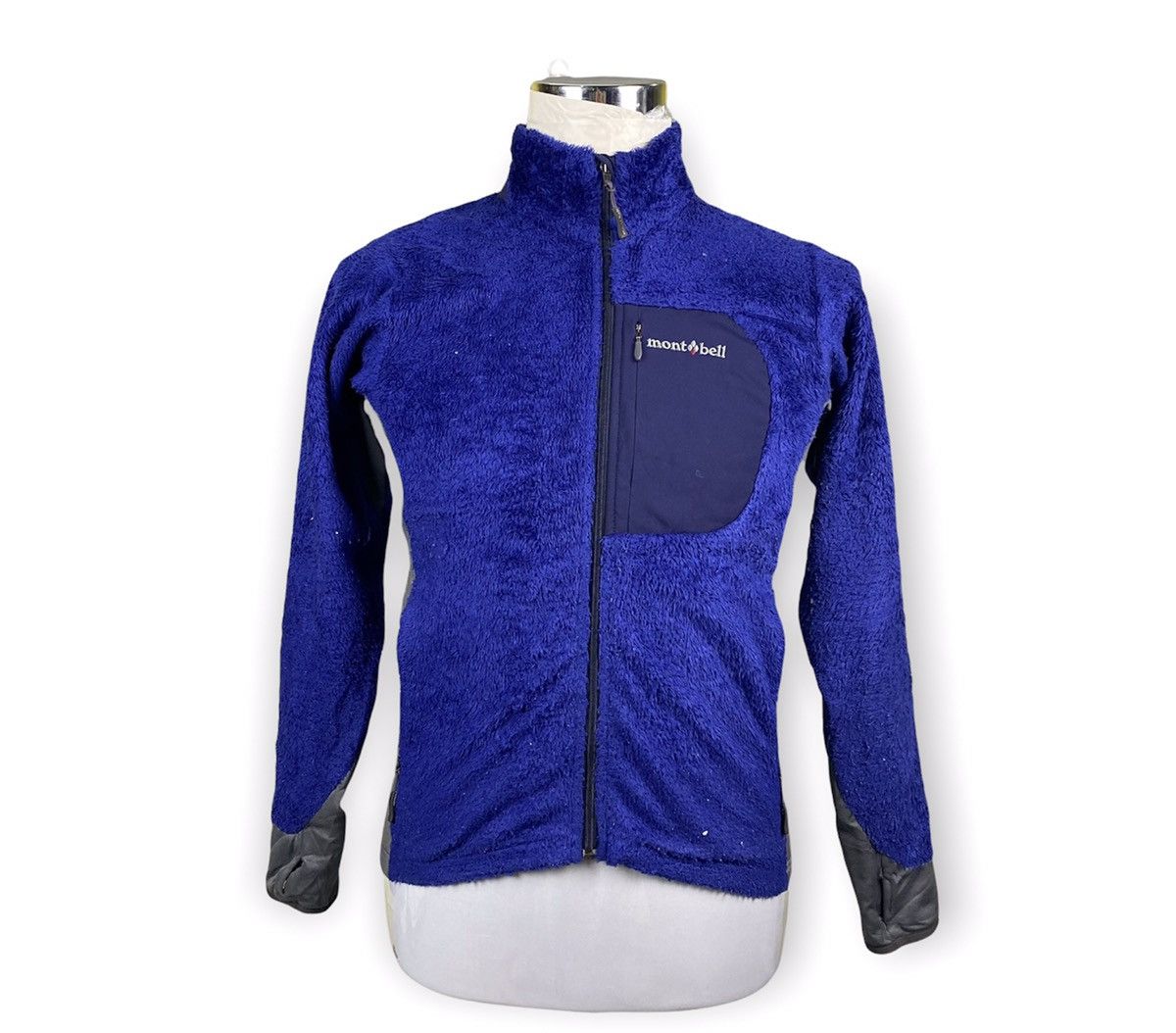 Montbell Montbell Clima Air Grey Pocket Blue Fleece Jacket | Grailed