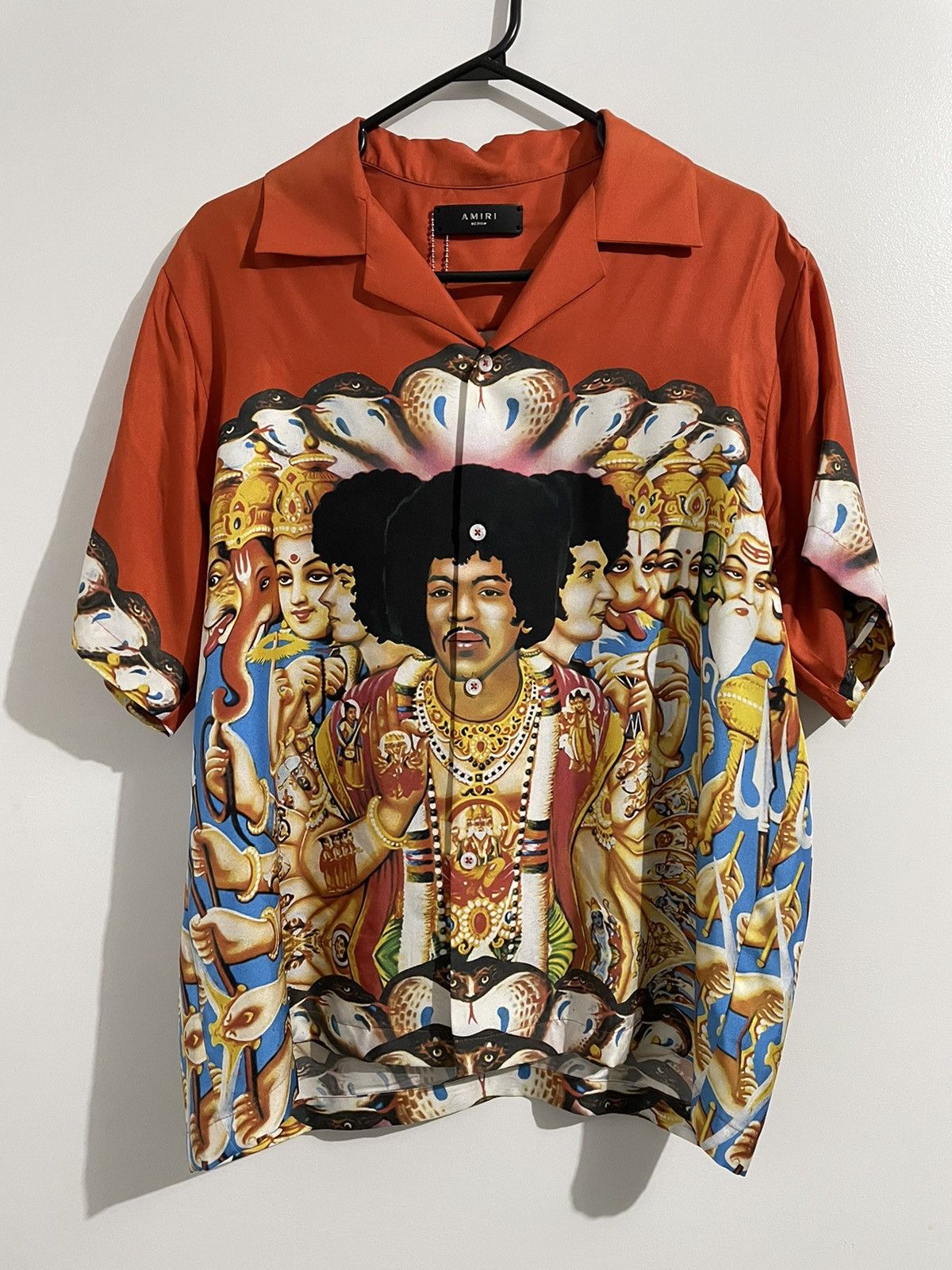 Amiri AMIRI Jimi Hendrix 100% Silk Shirt | Grailed