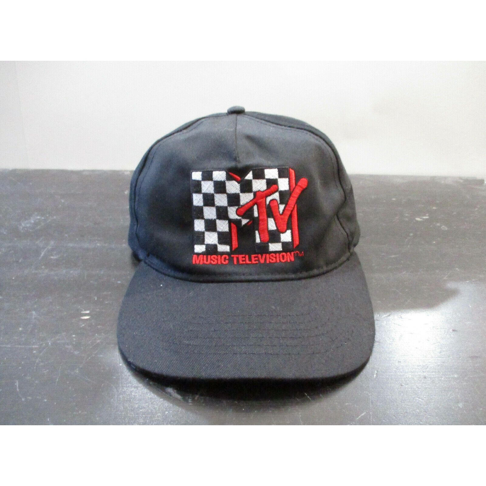 Mtv MTV Hat Cap Snap Back Black Red Music Television Adjustable Casual ...