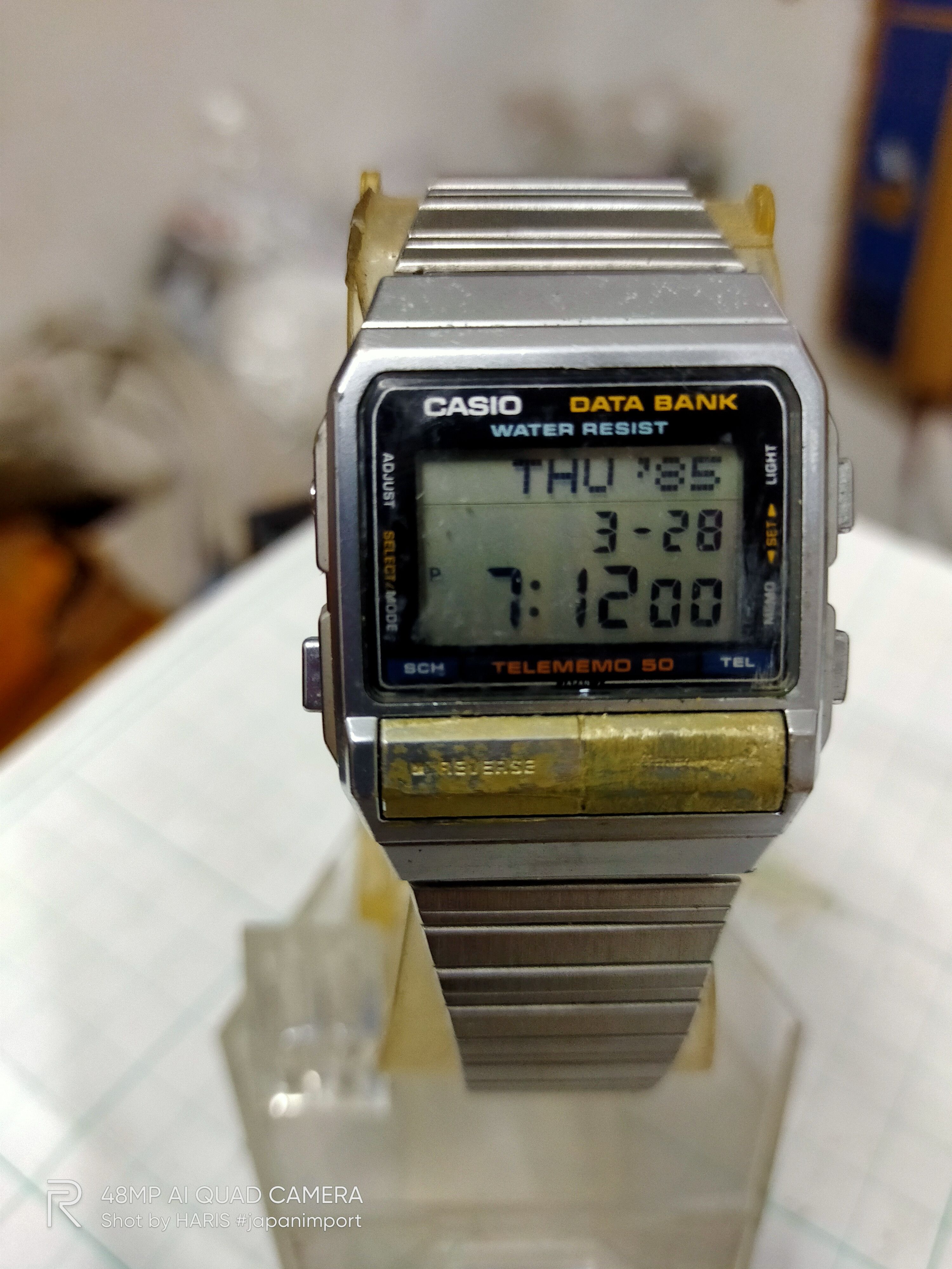 Casio × Japanese Brand × Watch VINTAGE 1985 CASIO DATABANK TELEMEMO 50 ...