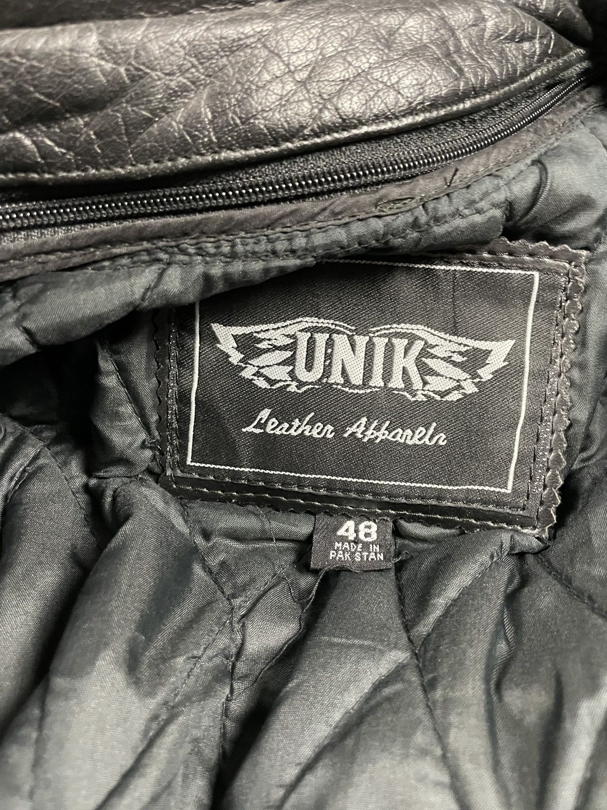 Leather Jacket × Vintage Vintage Unik Leather Motorcycle Jacket Fringed ...