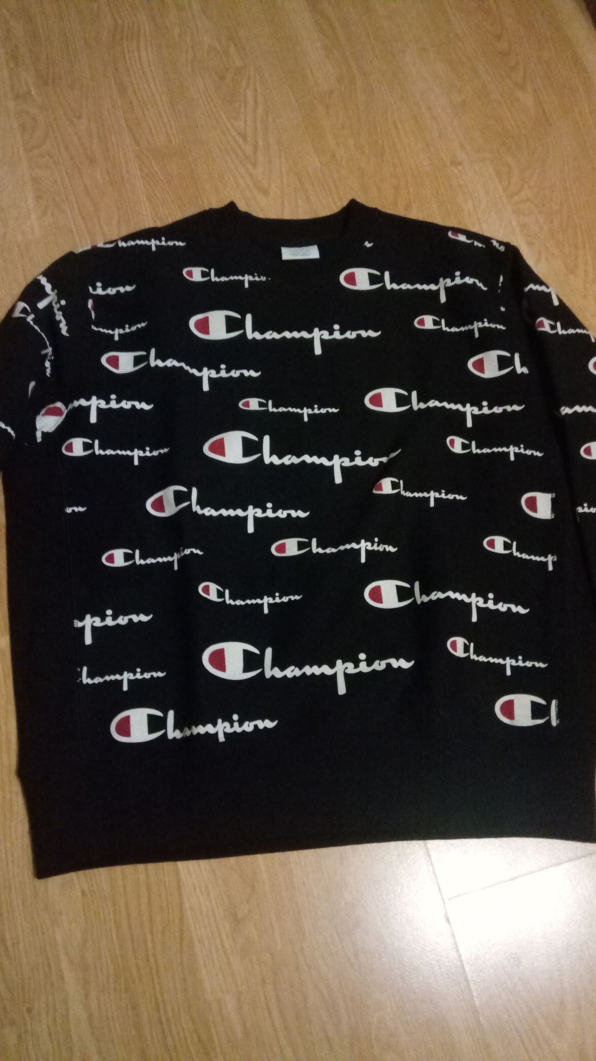 Champion Reverse Weave All Over Logo - Multi Scale Script | Grailed