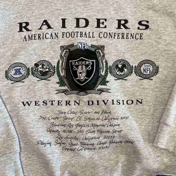 Vintage Vintage 90s Distressed Nutmeg Los Angeles Raiders Crewneck ...