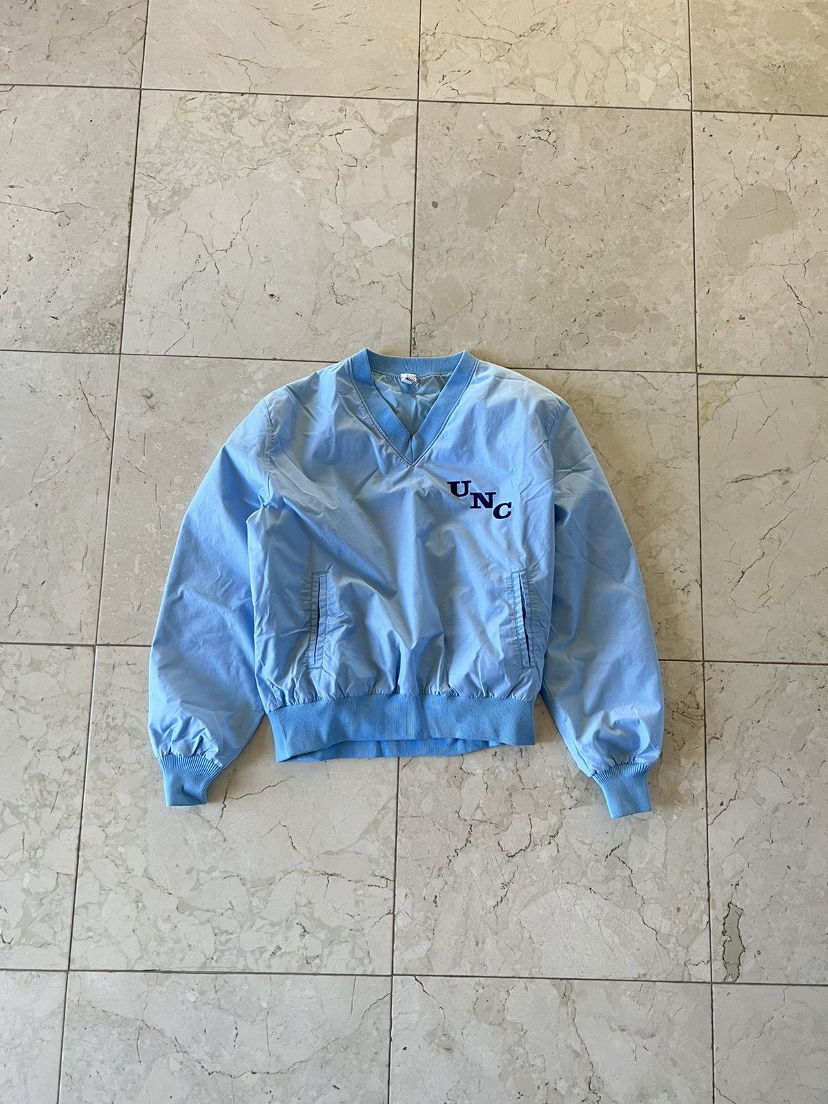 Vintage vintage unc windbreaker pullover blue | Grailed