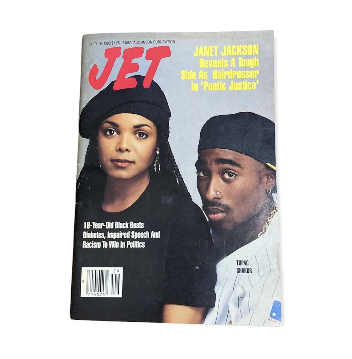 Vintage Vintage Jet magazine featuring Tupa & Janet Jackson | Grailed