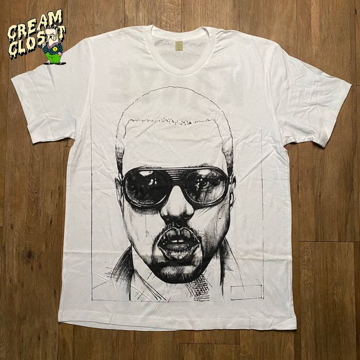 Kanye West Kanye West MBDTF Grillz Photo Tour Merch Tee in White | Grailed