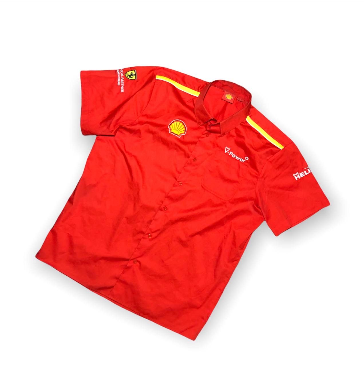 Vintage Vintage Ferrari Shell V-Power Racing Shirt | Grailed