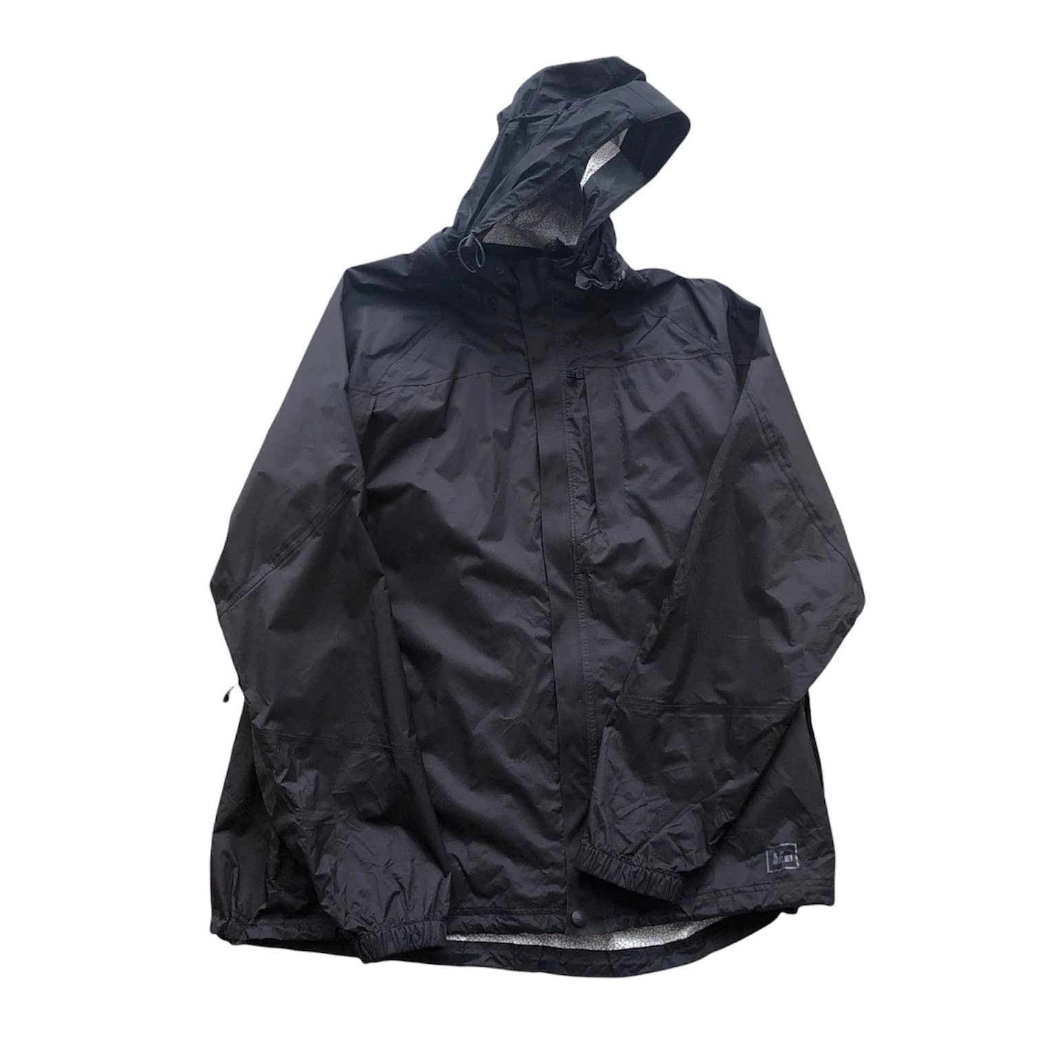Rei REI Rainier Rain Jacket Waterproof Rain Coat Black Nylon XXL | Grailed