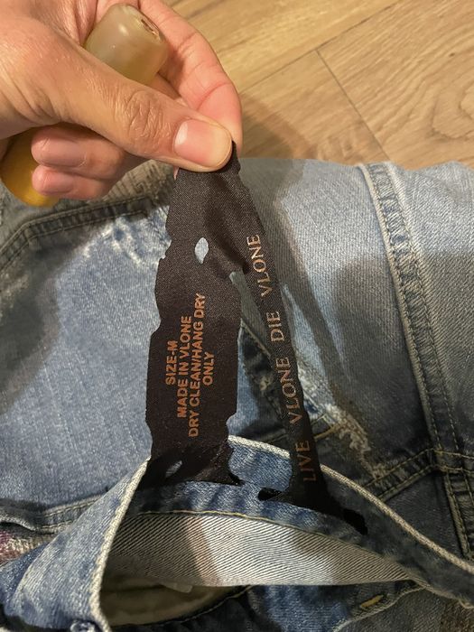 Vlone Vlone blue scab denim jeans | Grailed