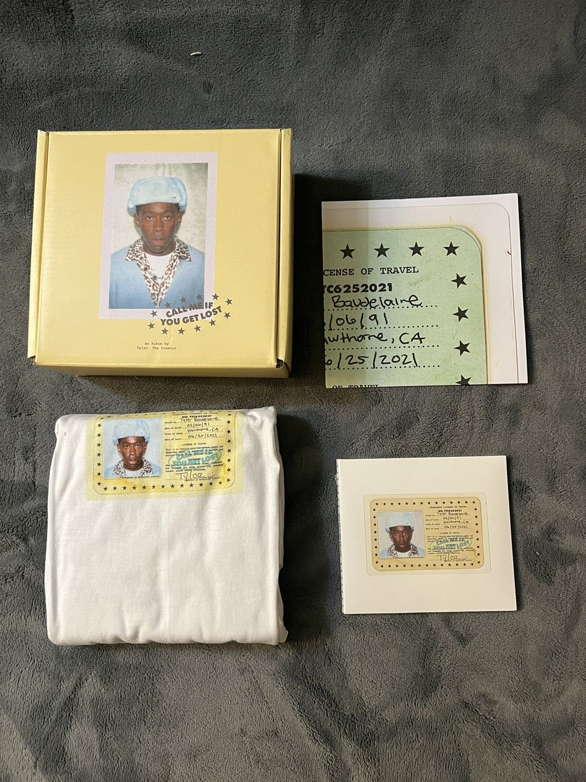 Golf Wang × Tyler The Creator *RARE* CMIYGL BOX ID CARD TEE | Grailed
