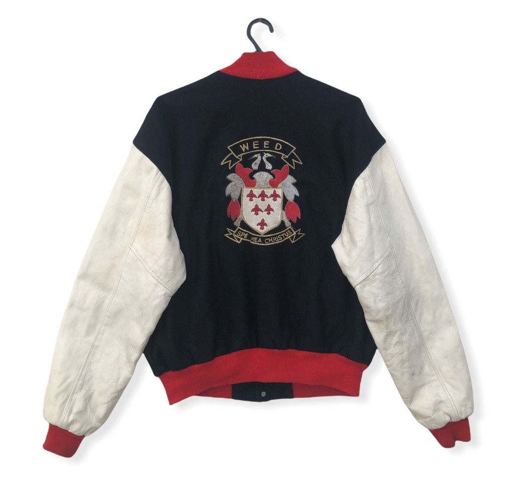 Vintage RARE🔥VTG 90’S WEED FAMILY SPE MEA CHRISTUS VARSITY JACKET | Grailed