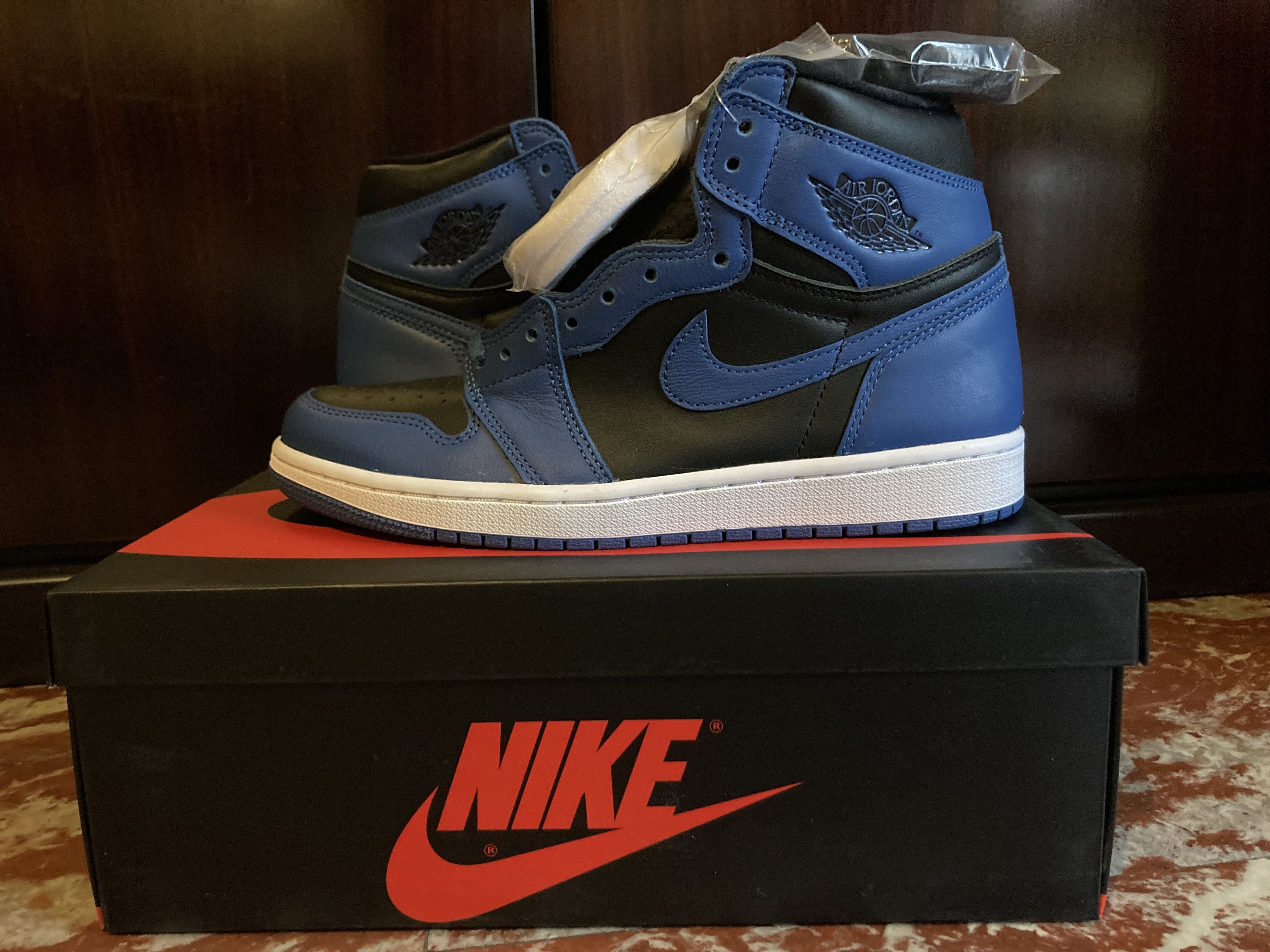 Jordan Brand × Nike jornda 1 high OG dark marina blue | Grailed