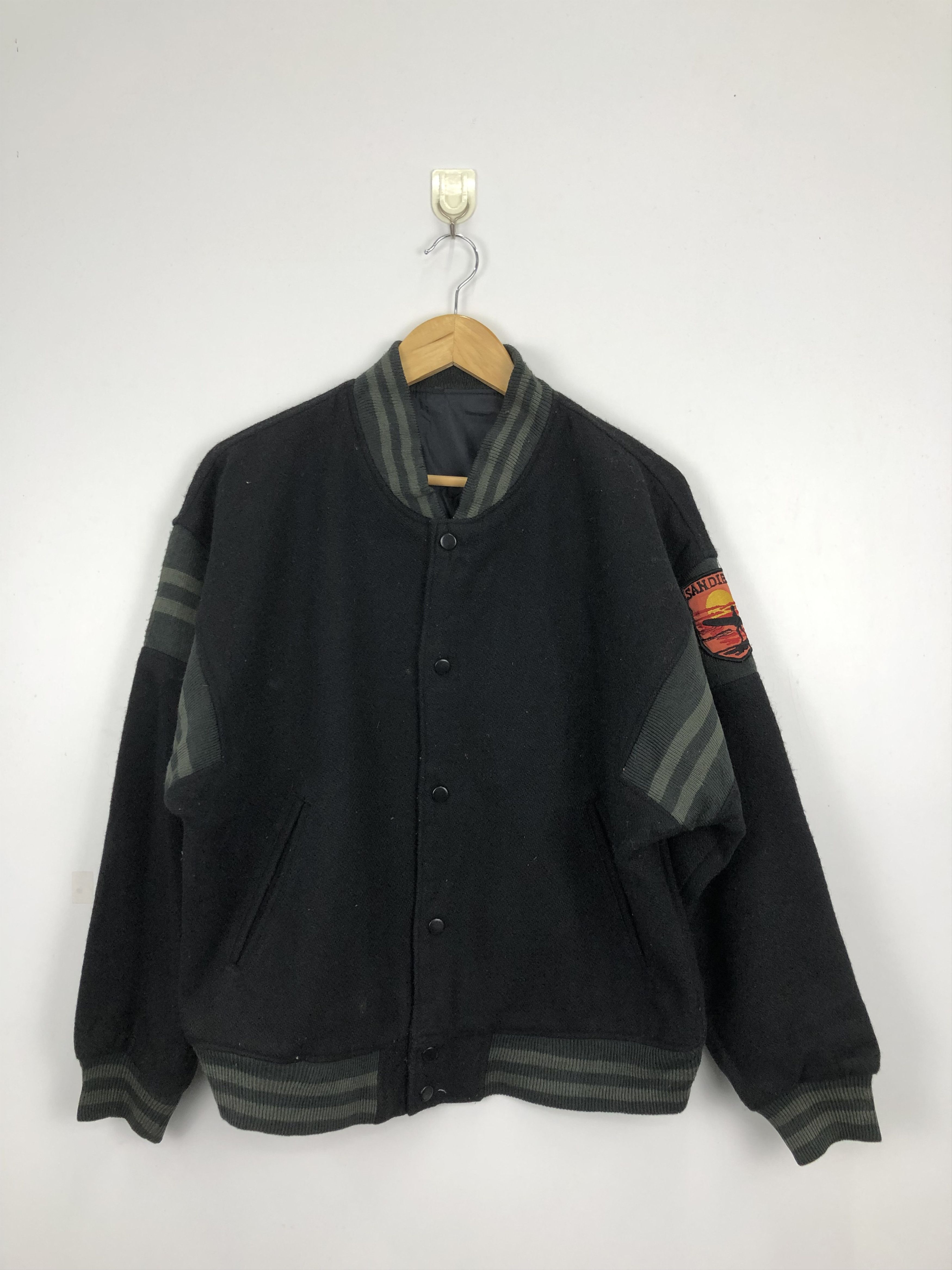 Varsity Jacket × Vintage Vintage 90s San Diego Wool Varsity Jacket ...