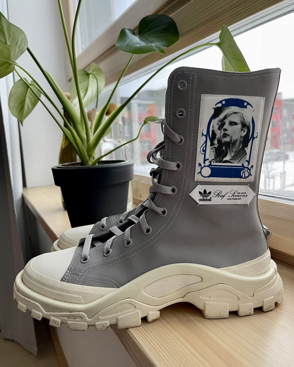 Adidas × Raf Simons Raf Simons x Detroit Runner High Grey White 2019 ...