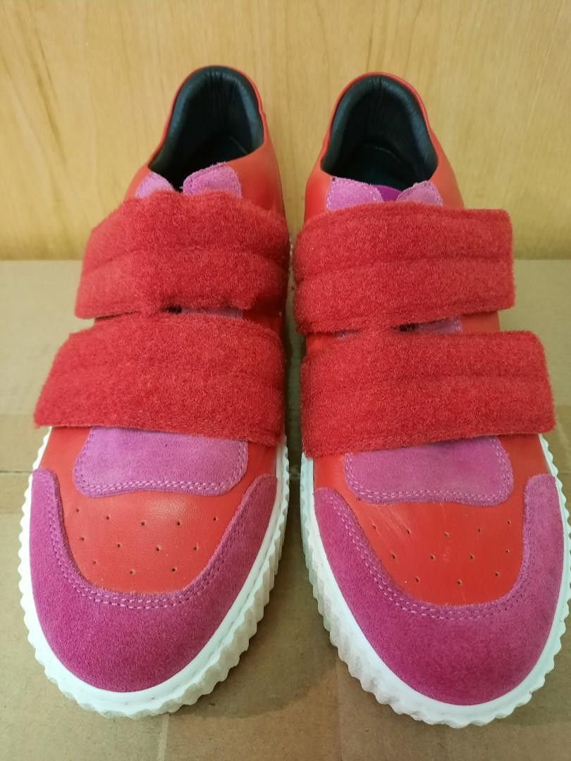Maison Margiela MM6 Suede red/ pink creeper | Grailed