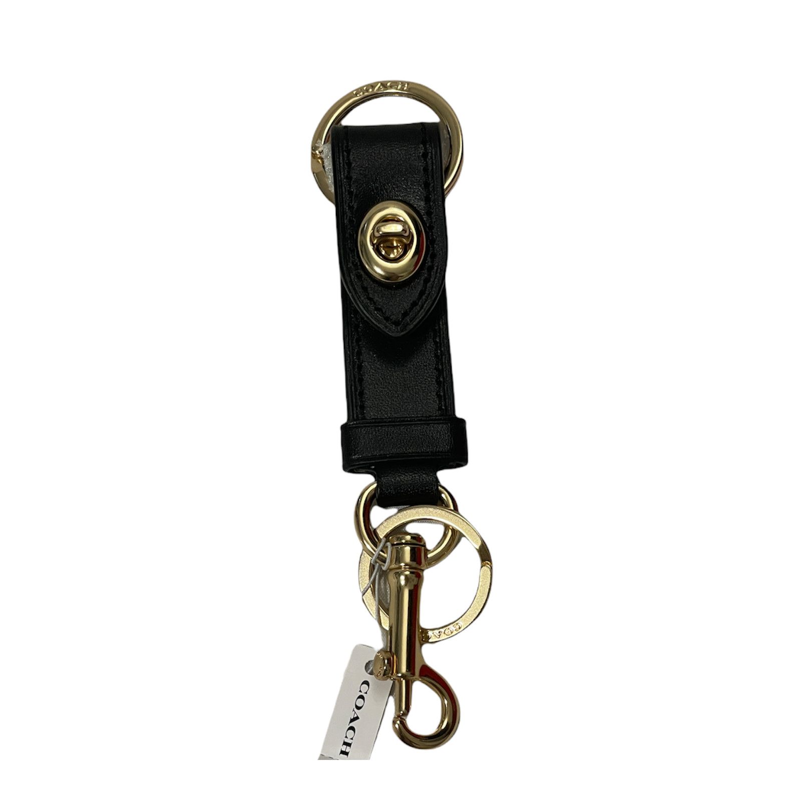 Coach Coach Leather Trigger Snap Bag Charm Key Ring Fob new | Grailed