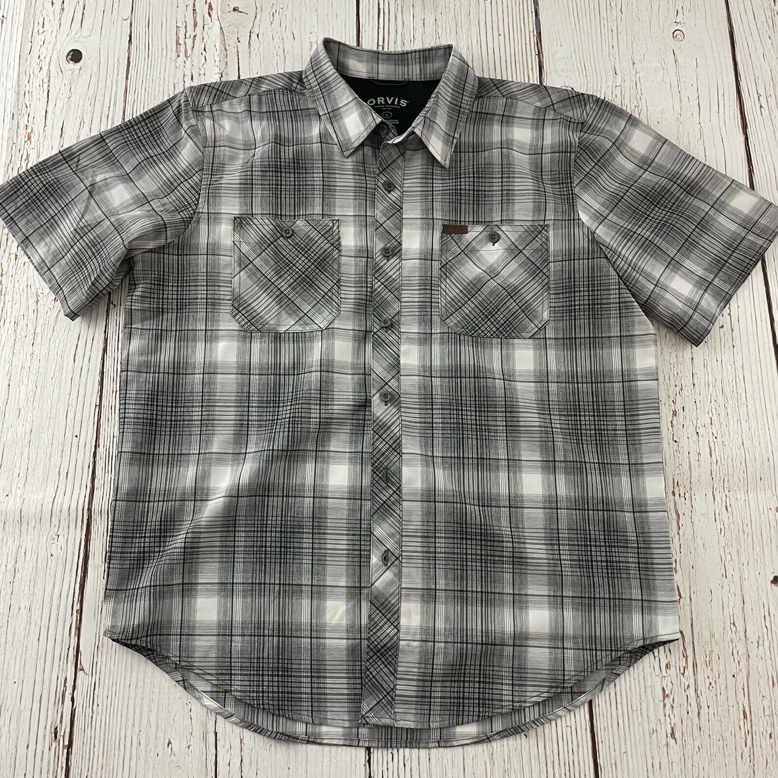 Orvis Orvis Plaid Classic Collection Short Sleeve Button Front Shirt ...