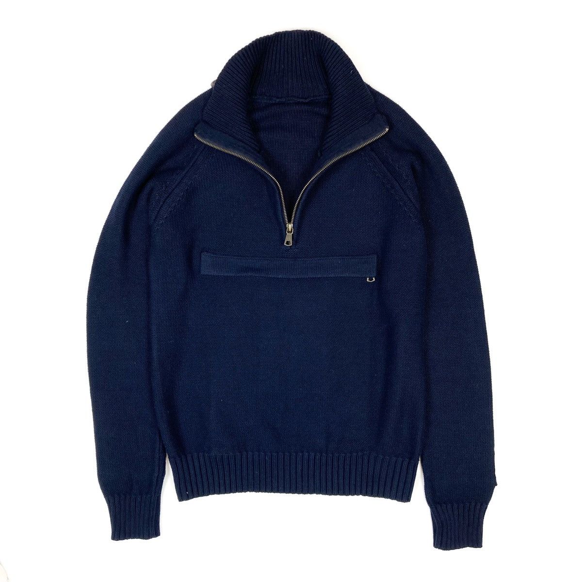 Barbour Barbour Limited Edition by TOKITO zip buttons blue sweater ...