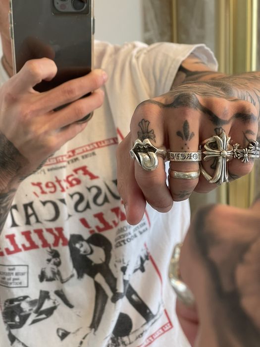Chrome Hearts Rare Chrome Hearts x Rolling Stones Ring | Grailed