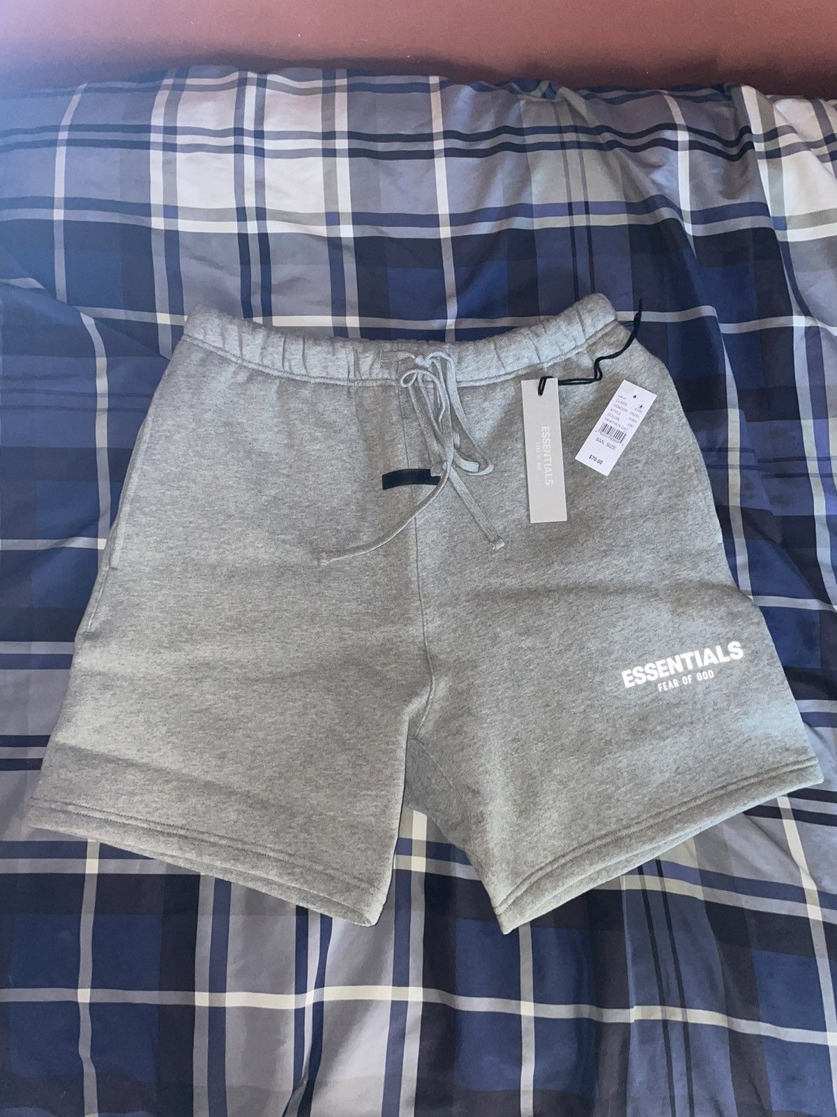 Fear of God × Pacsun FOG ESSENTIALS Dark Heather Oatmeal Shorts | Grailed