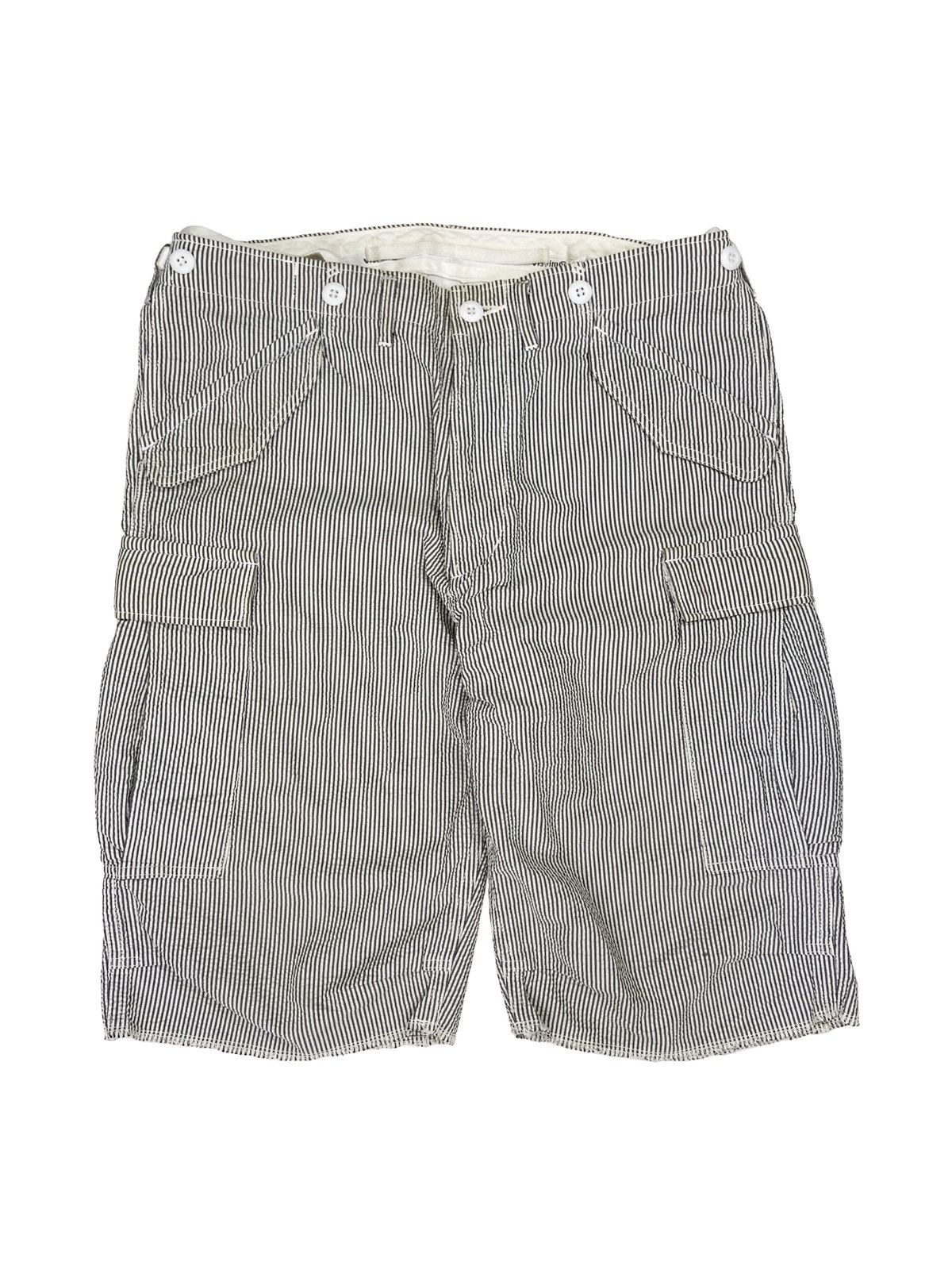 Visvim Visvim Eiger Sanction Pinstripe Cargo Shorts | Grailed
