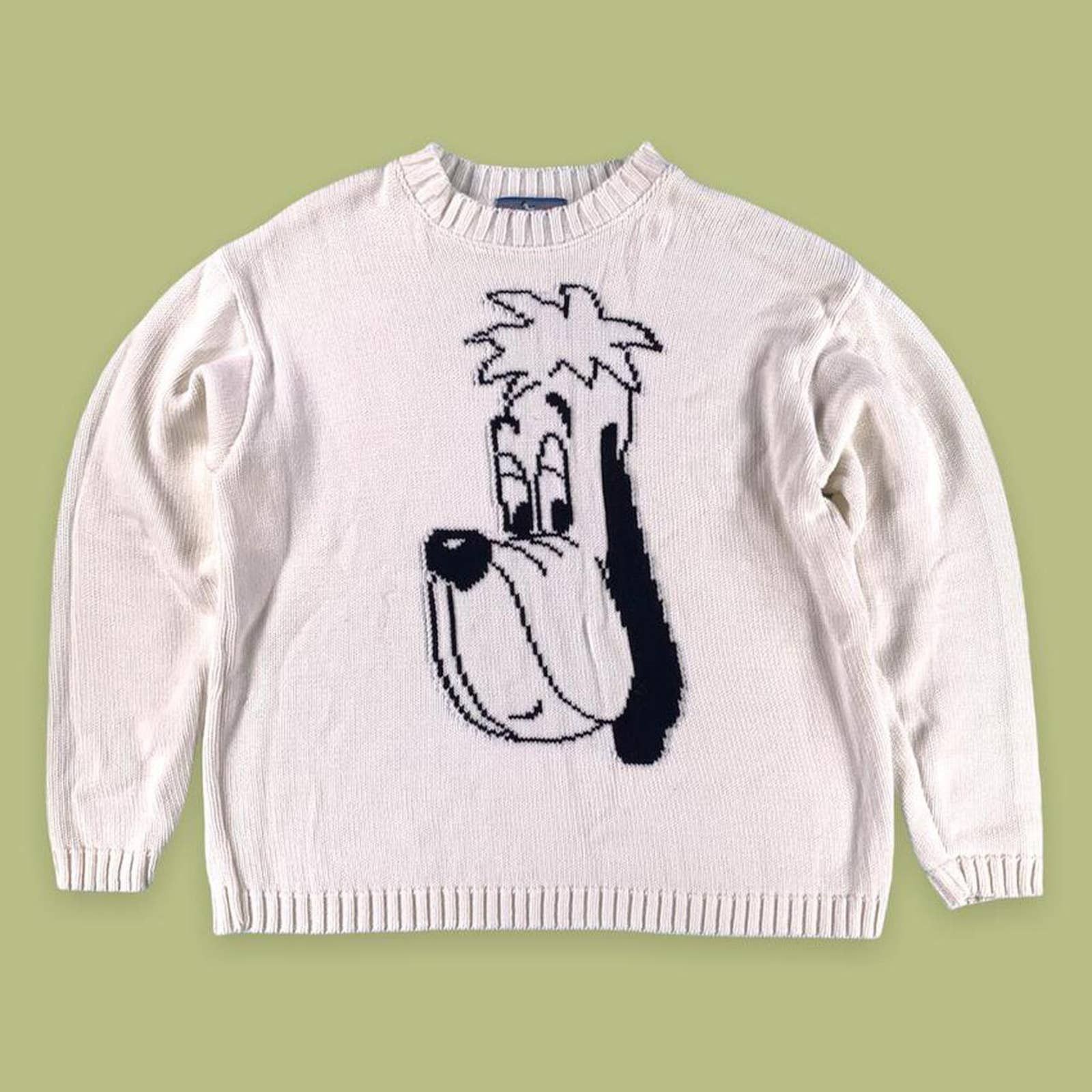 Vintage Rare 1997 Tex Avery Droopy knitted sweater | Grailed
