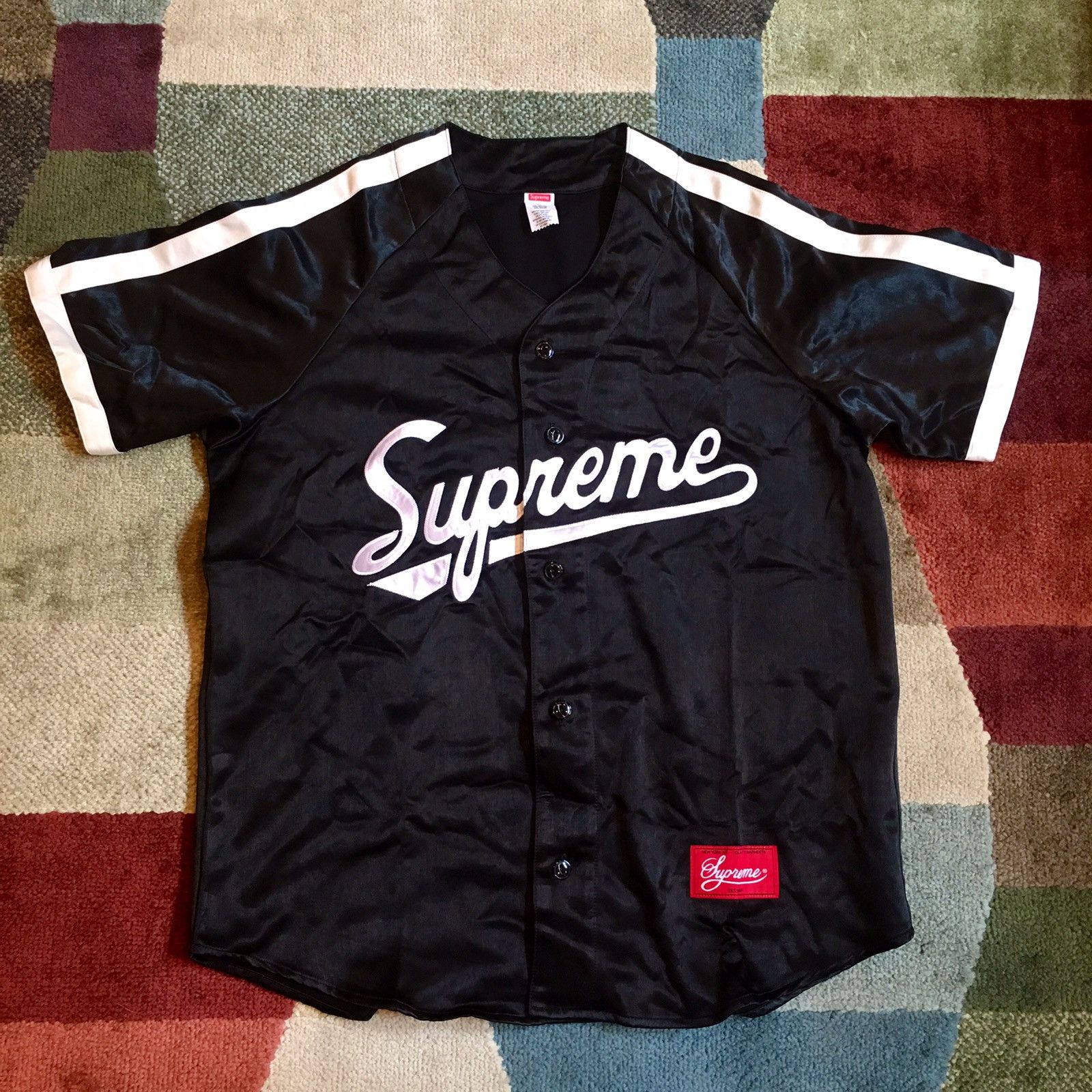 Supreme Supreme #1 Jersey • Black & White Hip Hop Box Logo Tee Shirt ...