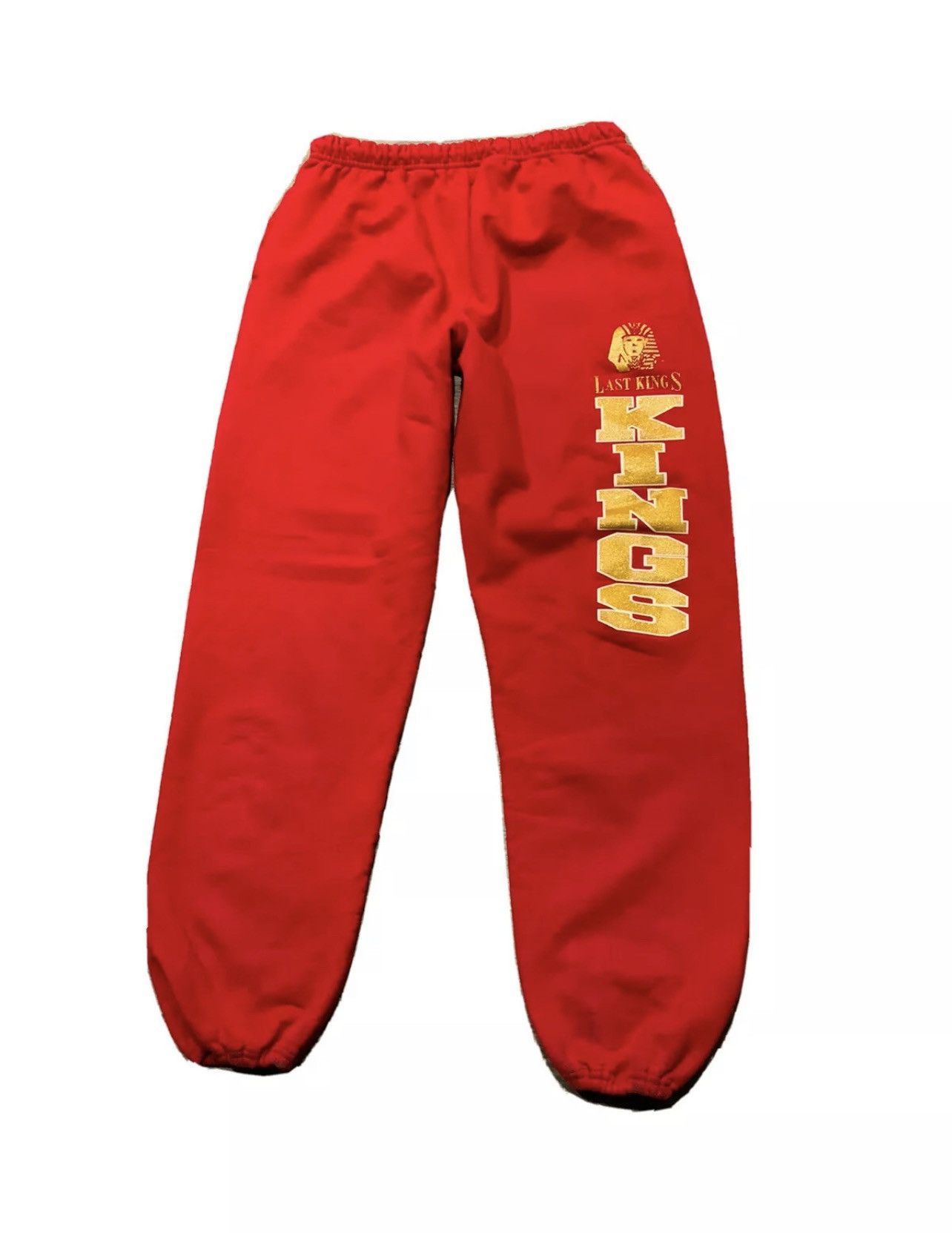 Last Kings Last Kings Tyga Pharaoh Shiny Gold Letters Jogger Sweatpants ...