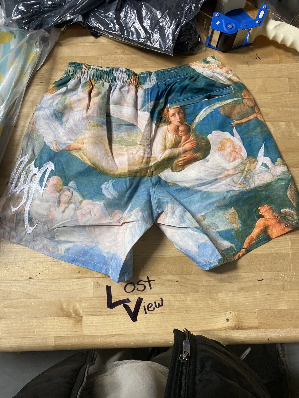 Revenge Revenge Embroidered Angel Shorts L | Grailed