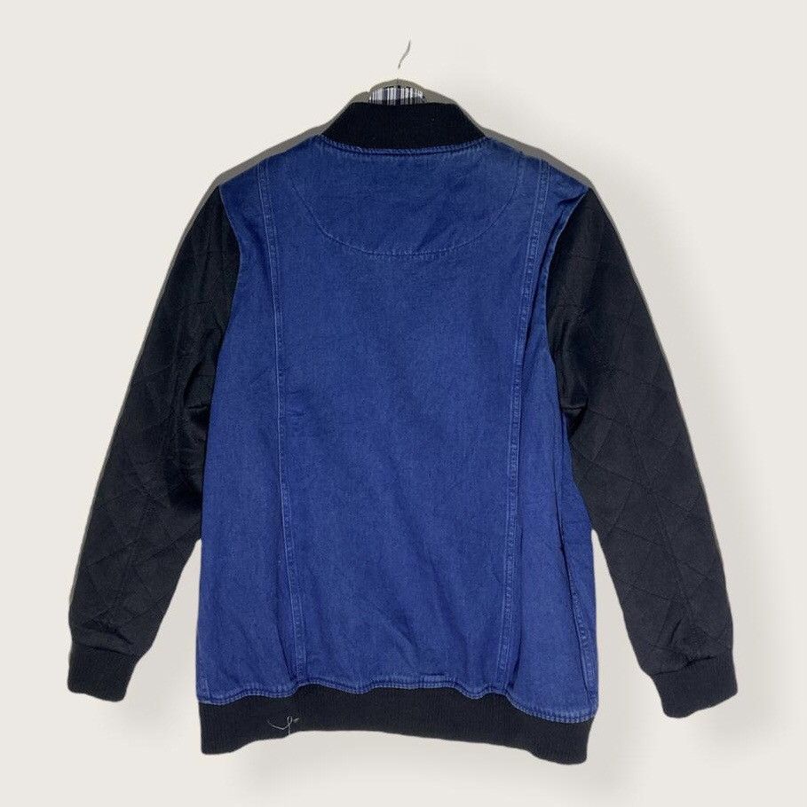 Streetwear Rare no brand denim varsity jacket | Grailed