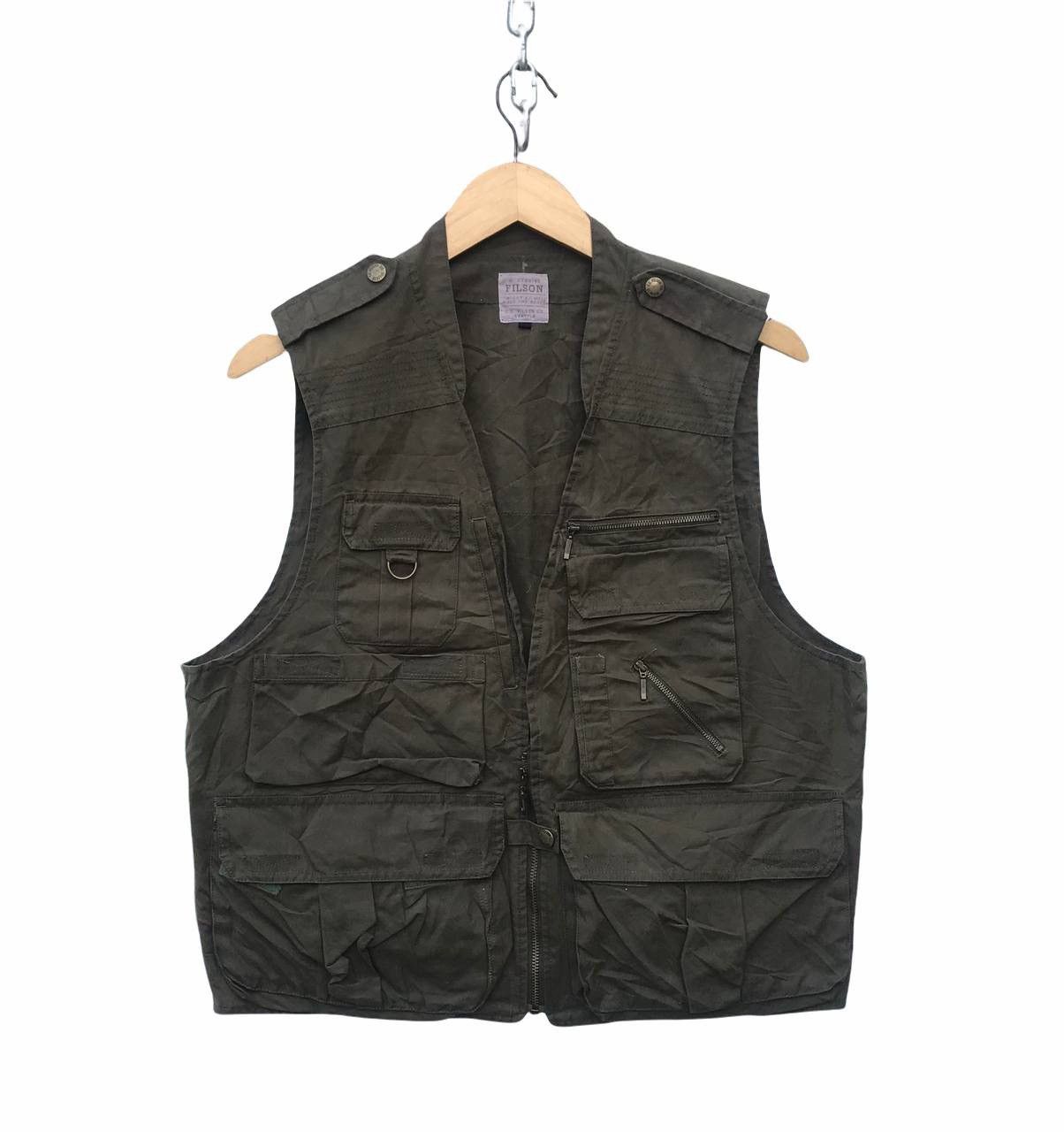 Filson Filson Co Wax Tactical Parachute Vest | Grailed