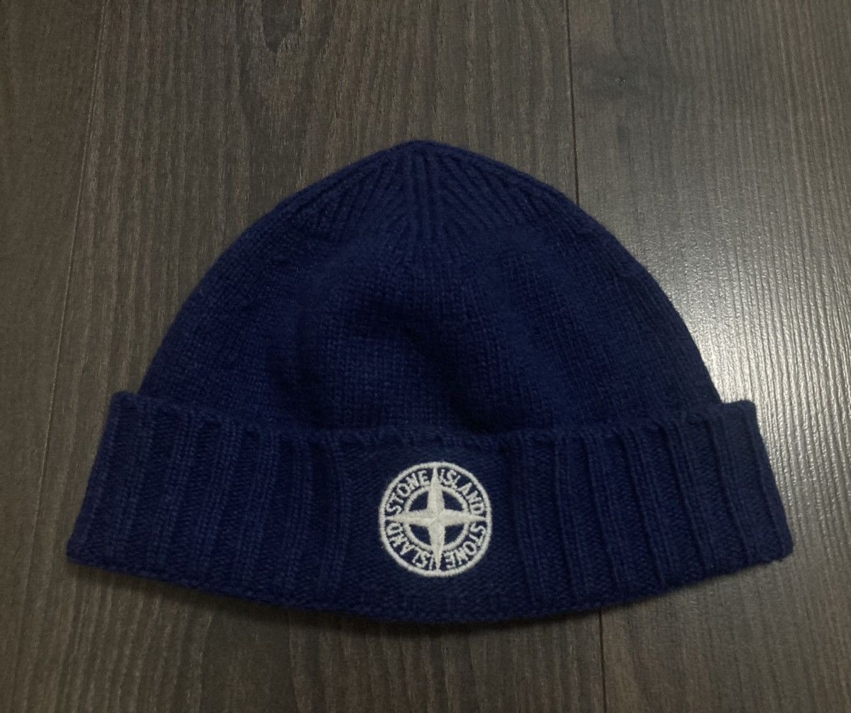 Stone Island Stone Island Wool Knit Compas Logo Beanie Hat | Grailed